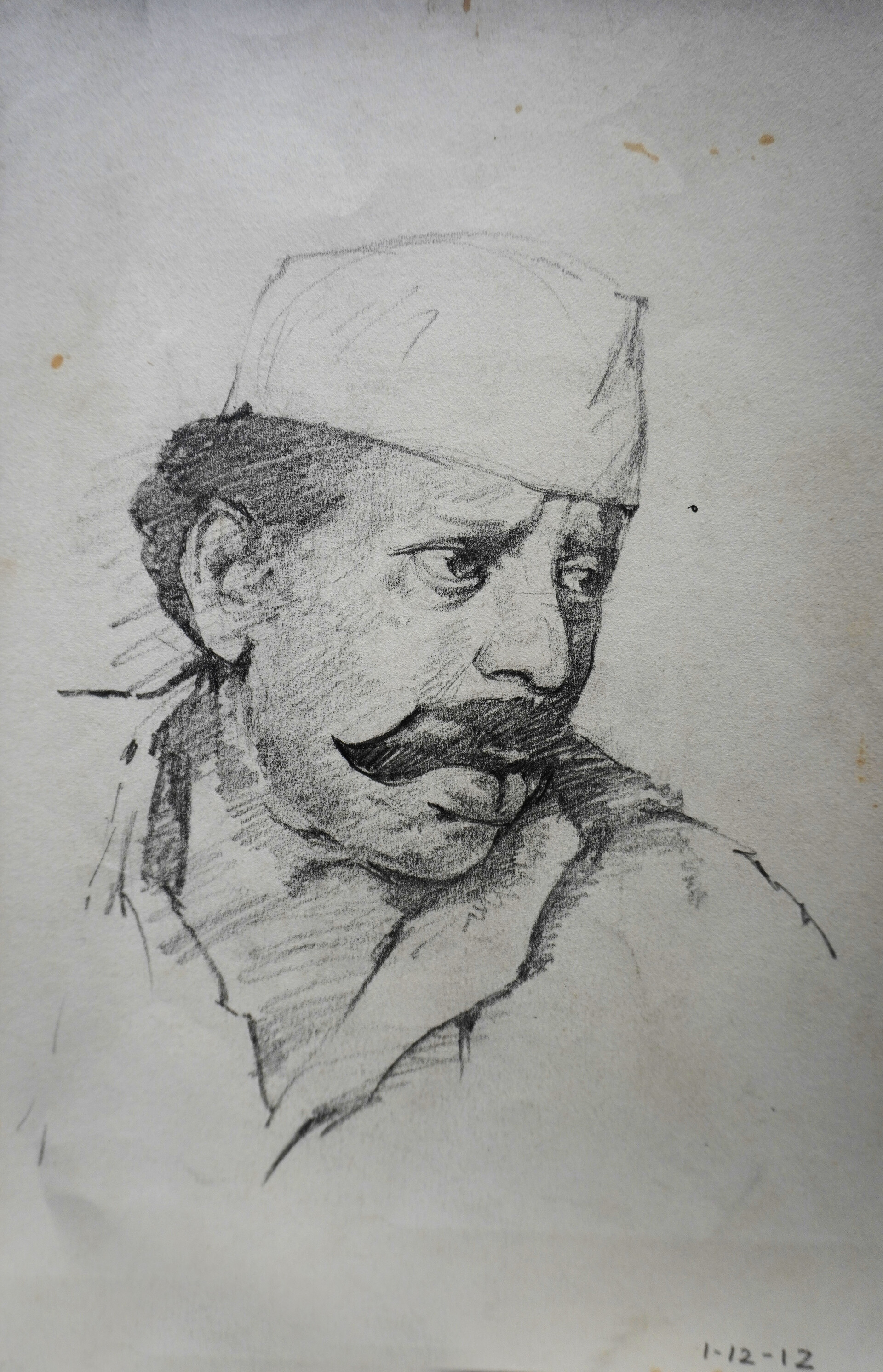 ArtStation - old scketch ( Nilu Phule ) Marathi actor