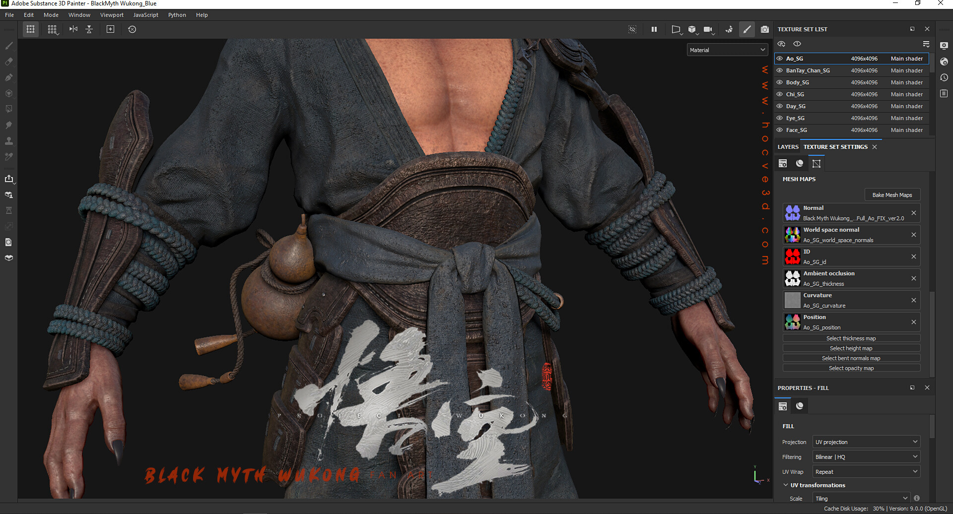 Diep Duong Van - Black Myth Wukong FanArt - Work in Process