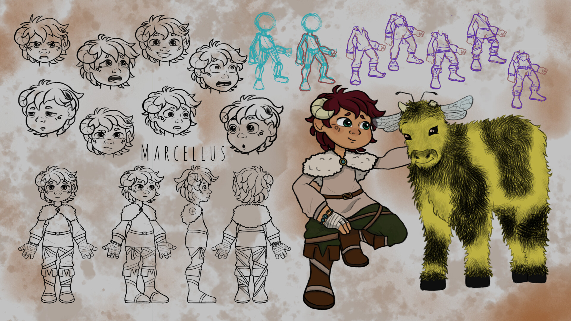 ArtStation - Character Concepts - The Yellow Eyed Beast