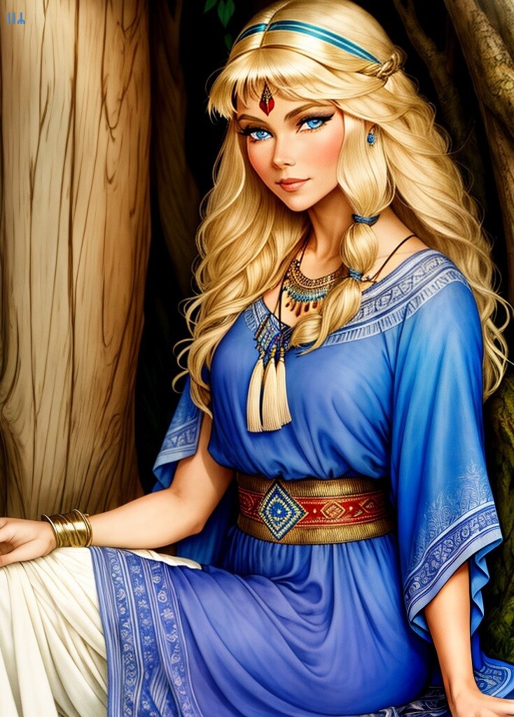 ArtStation - Eir Goddess of Healing sitting