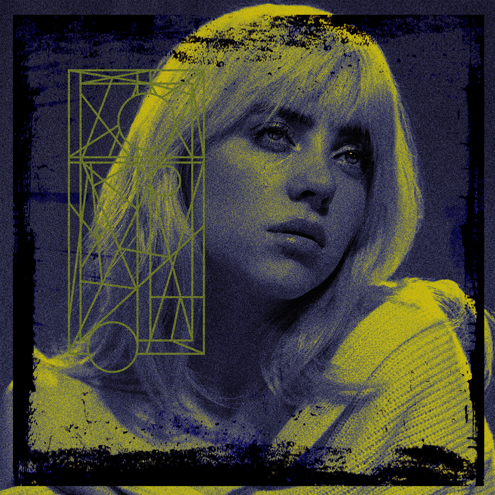 how to draw billie eilish album cover