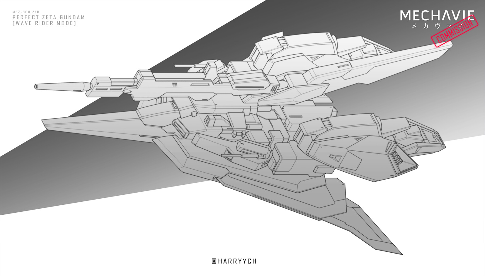 HarryYCH - Perfect Zeta Gundam (Wave Rider Mode)