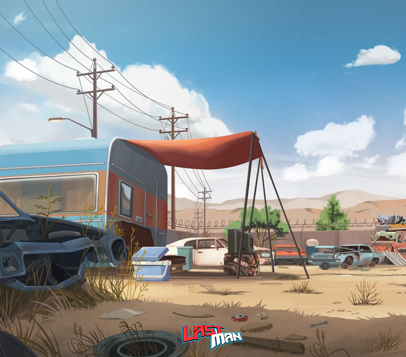 ArtStation - Background color animation seris Last Man 2
