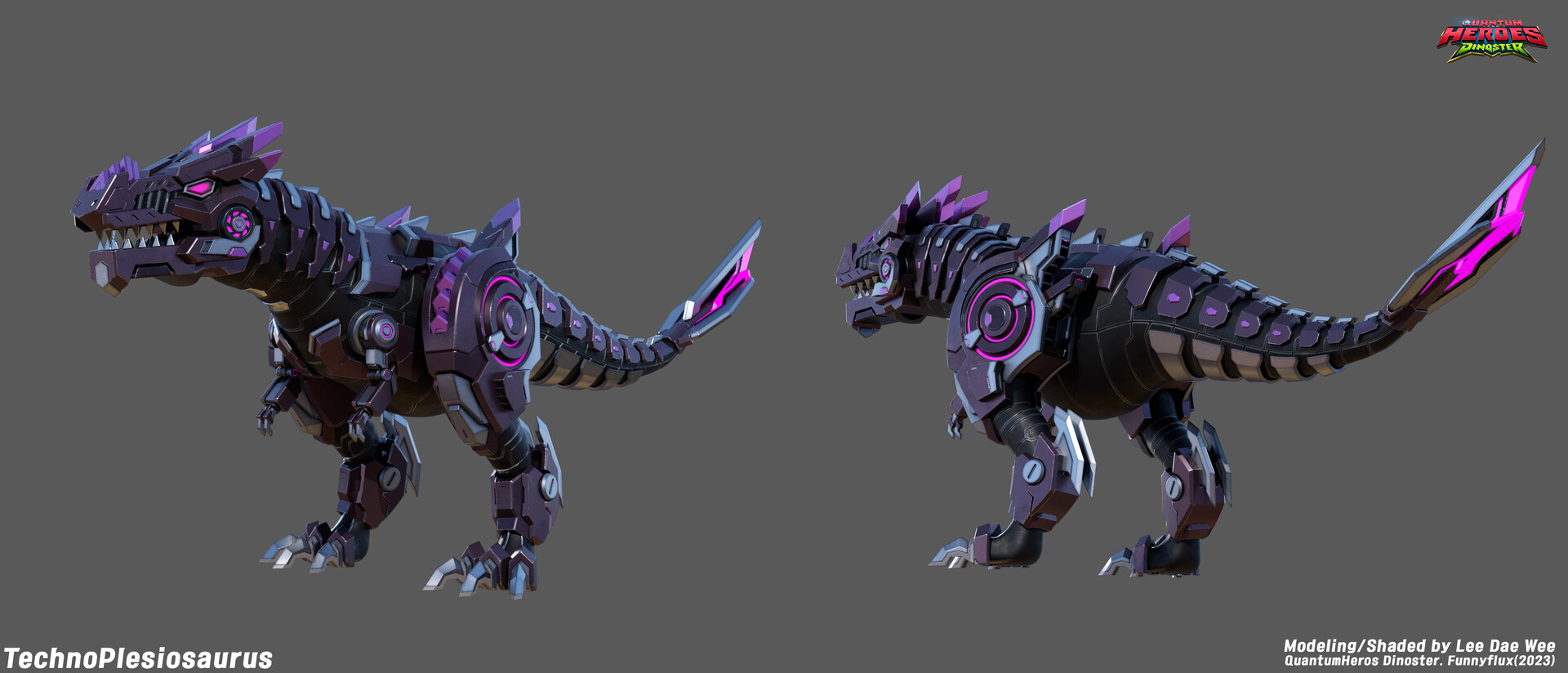 David Lee - QuantumHeros Dinoster - Techno Rex