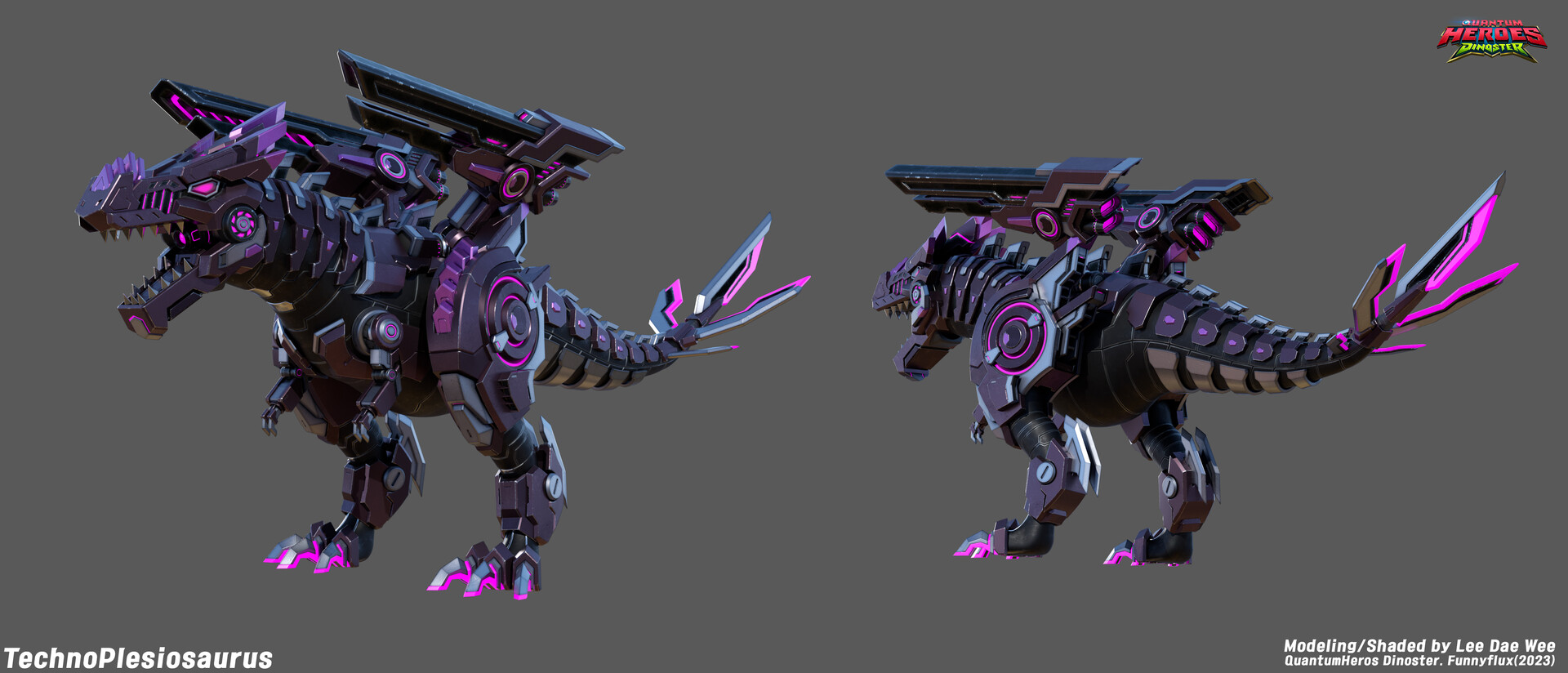 David Lee - QuantumHeros Dinoster - Techno Rex