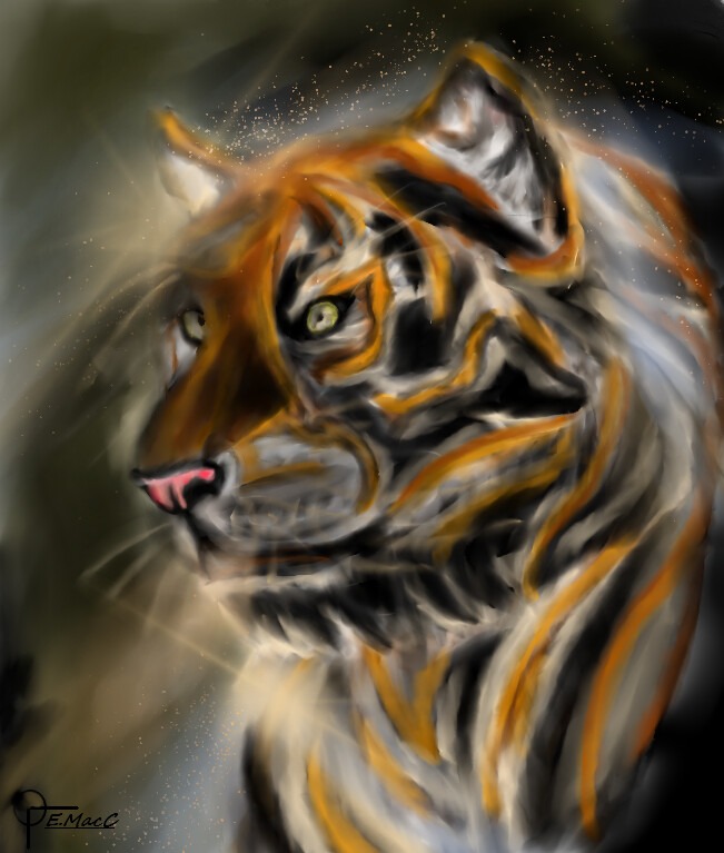 ArtStation - Golden Tiger