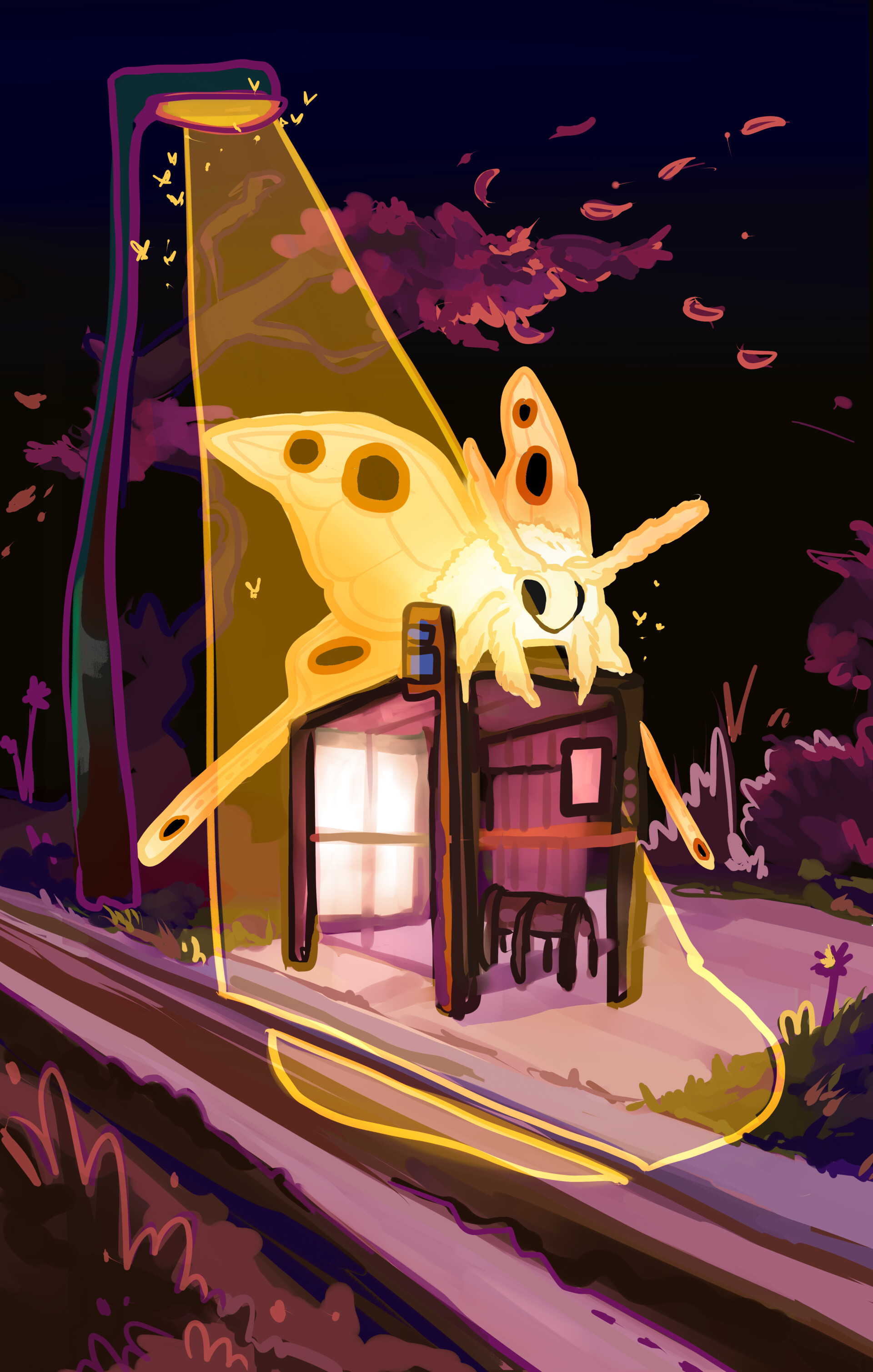 ArtStation - Bus Stop Moth