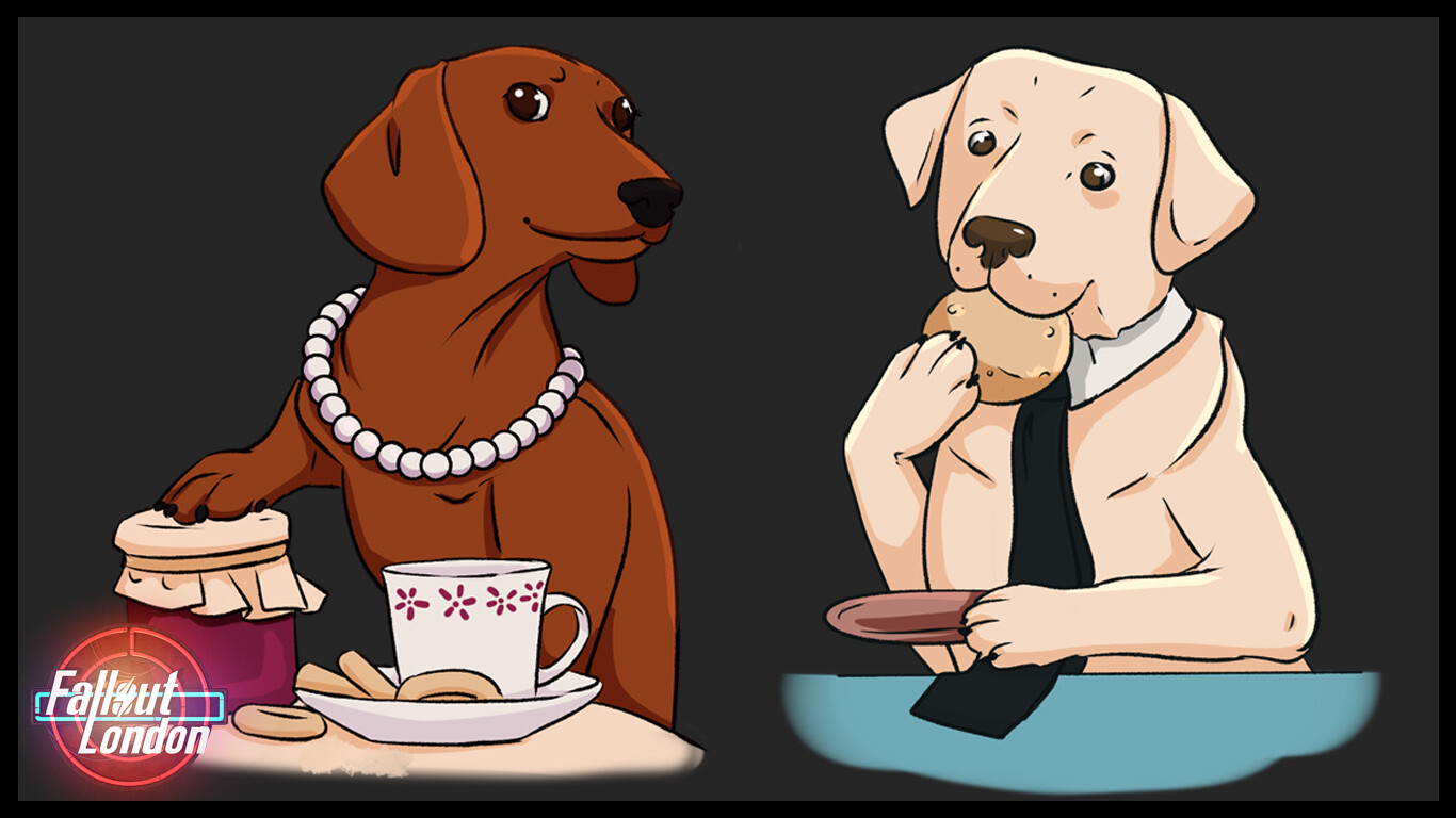 ArtStation - FOLON Tea Dogs and Cats