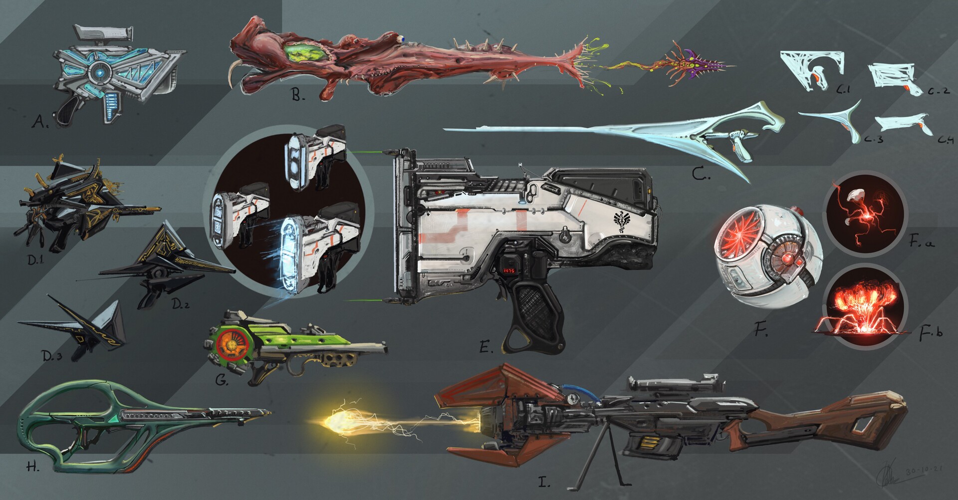 ArtStation - Sci-Fi weapon concepts