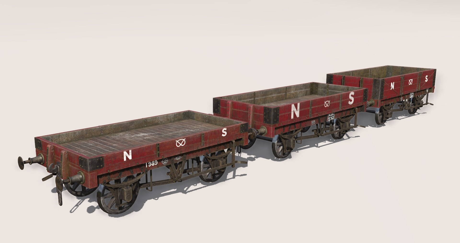 ArtStation - North Staffordshire Railway Wagons
