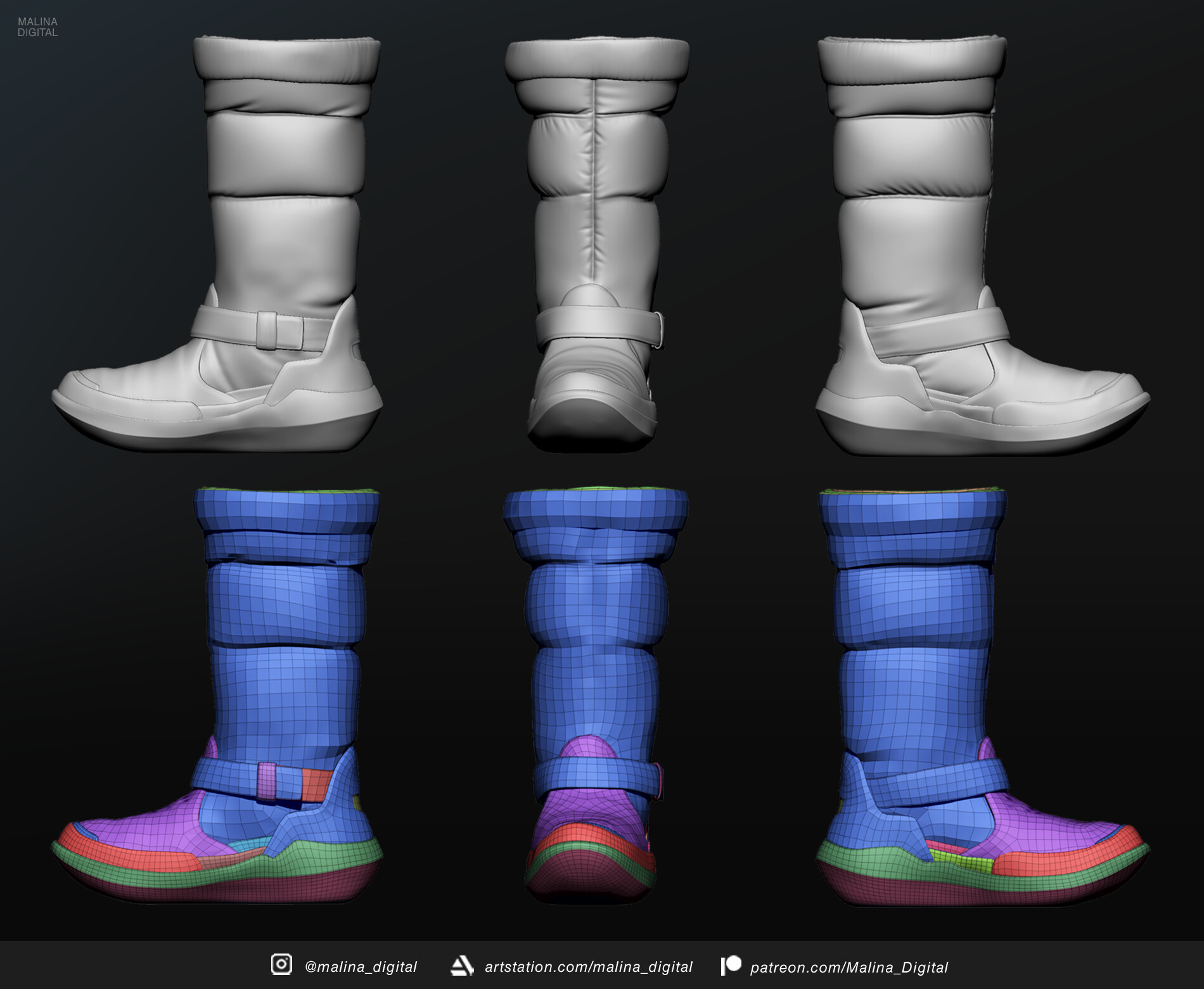 ArtStation - ZBrush practice. Work with references image