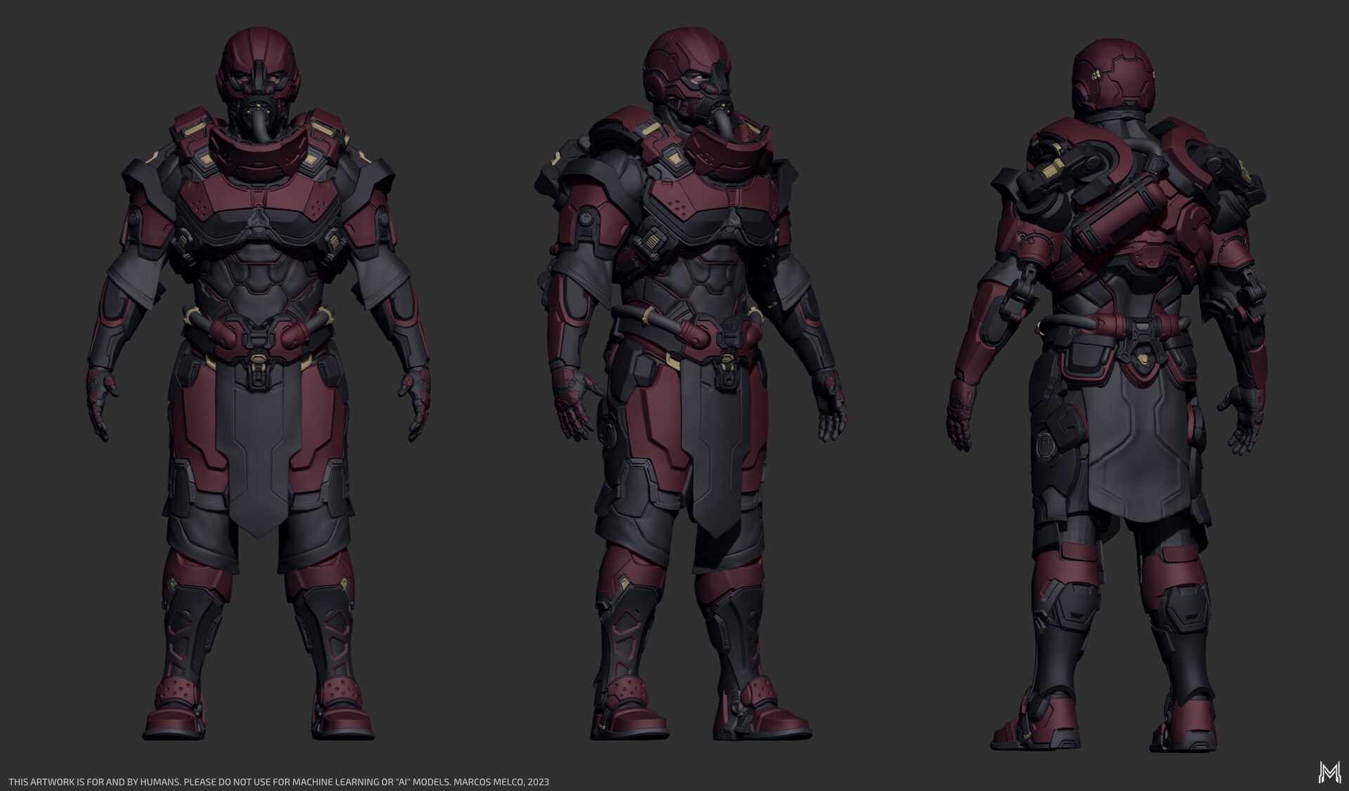 Marcos Melco - WIP - Riot Police - To serve and Protect (The State)