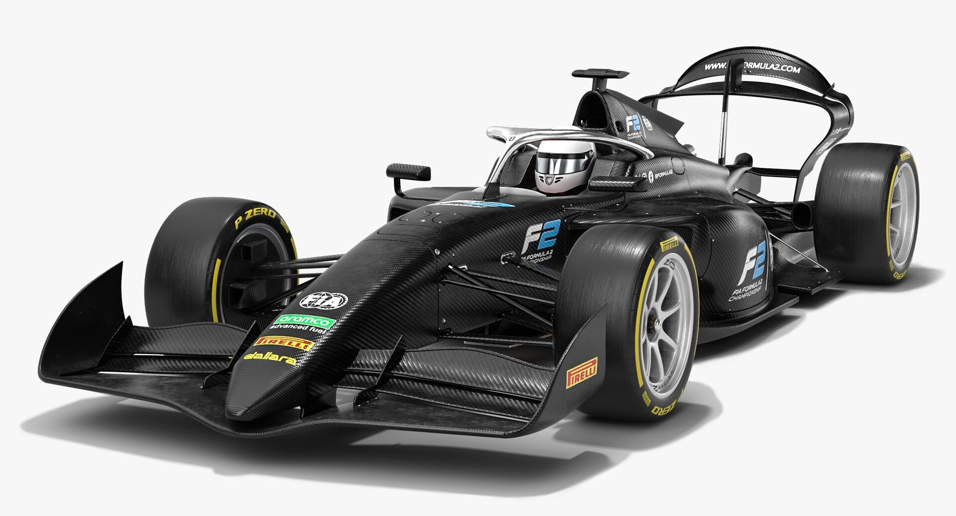 OpticalDreamSoft - Dallara F2 2024 Formula 2 Race Car Carbon PBR 3D model