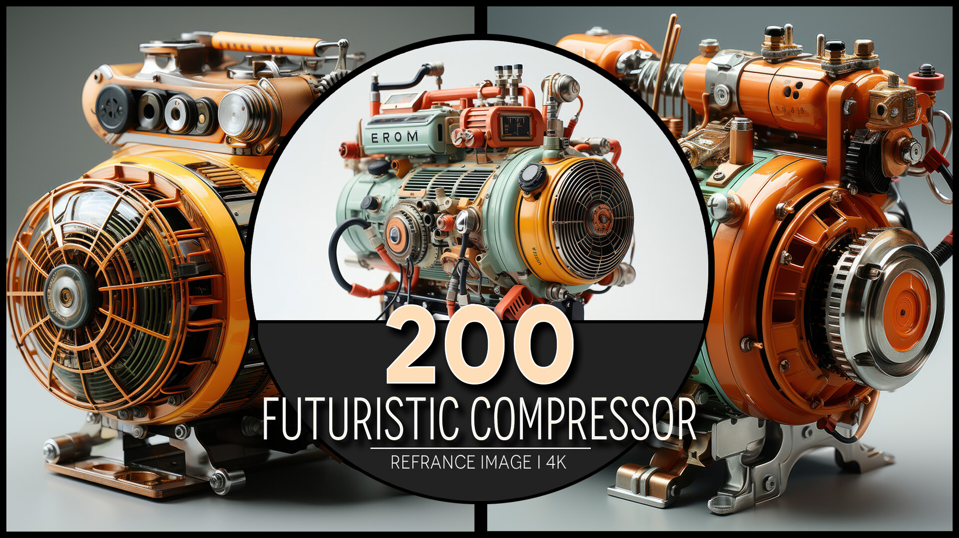 Pixel Ref - Futuristic Compressor 4K Reference/Concept Images