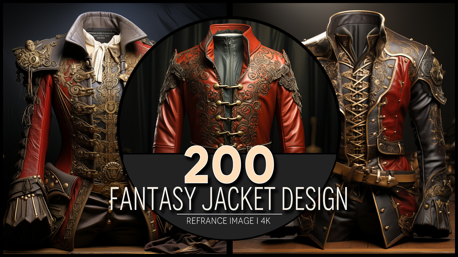Pixel Ref - Fantasy Jacket Design 4K Reference/Concept Images