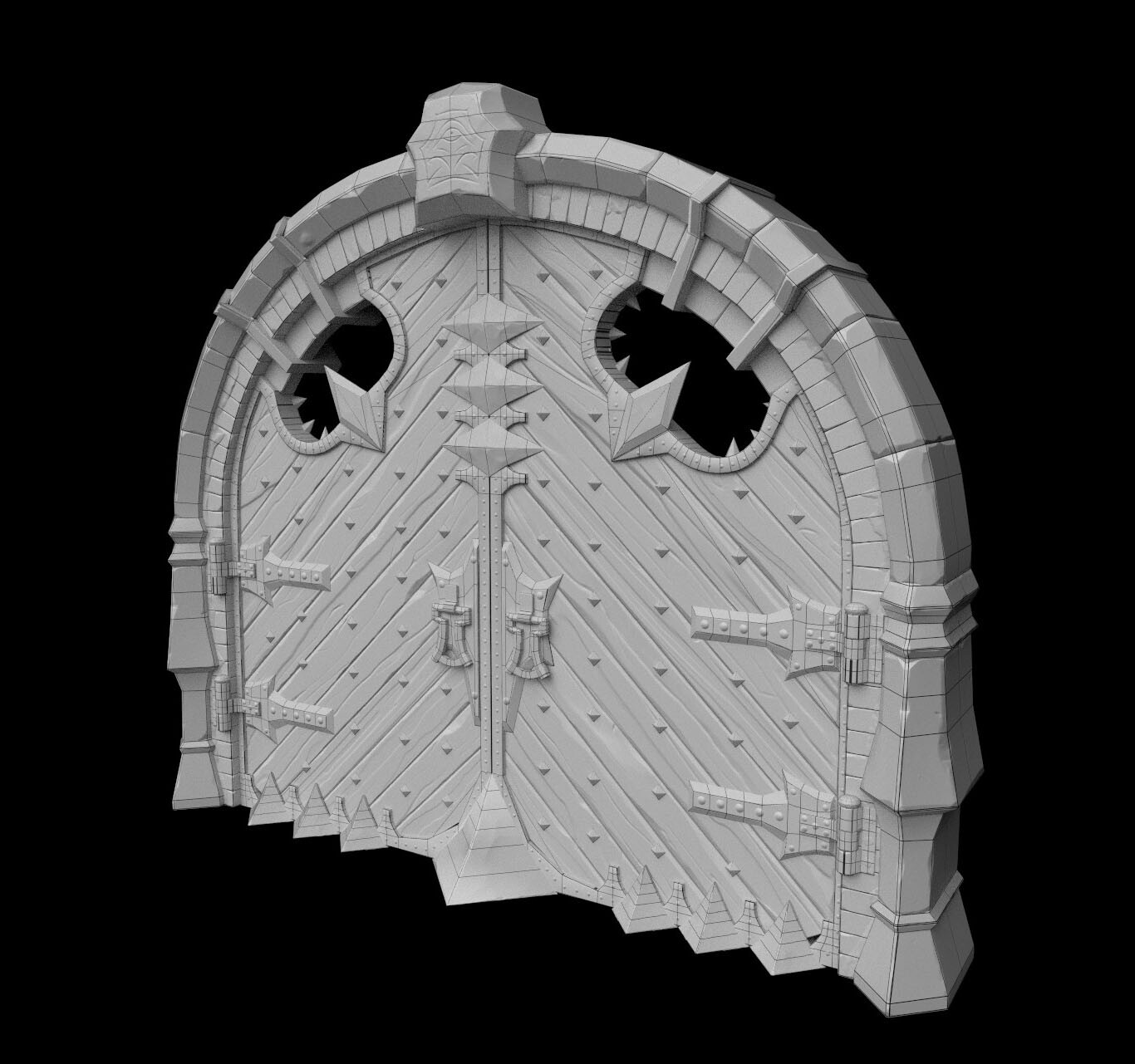 YangGeng - stylized fantasy medival door