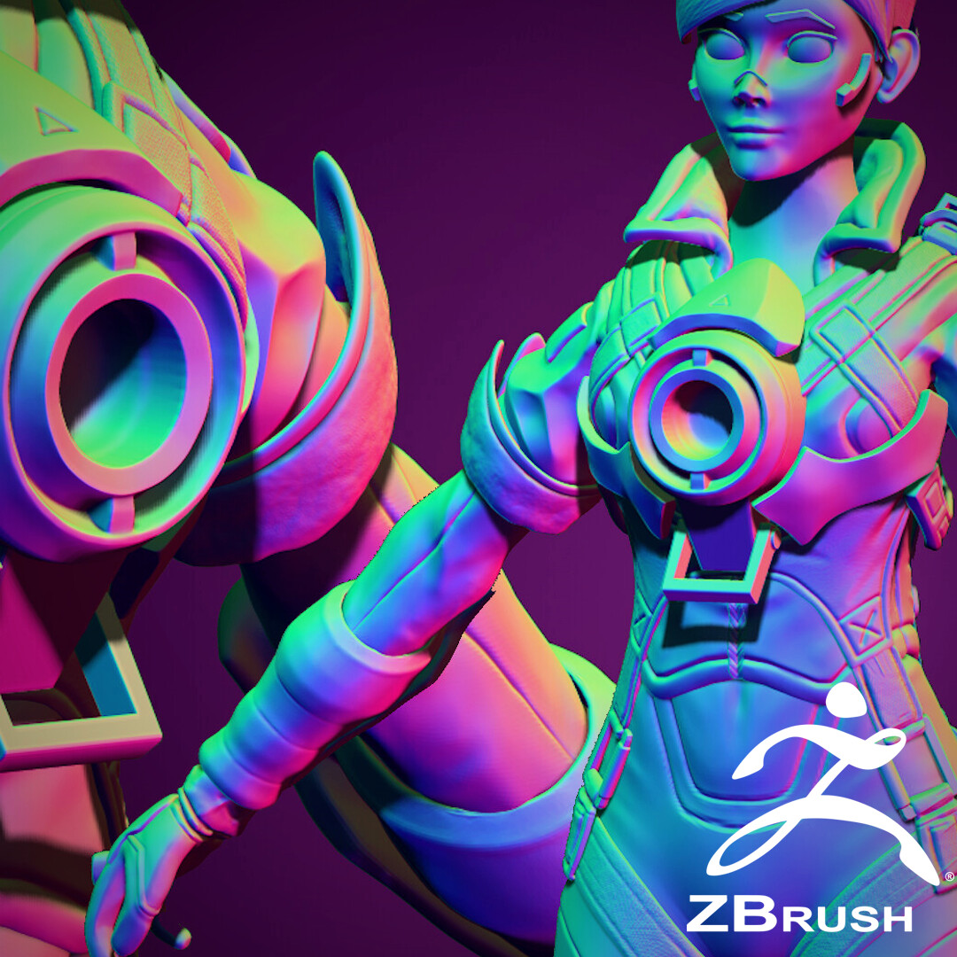 ArtStation - Overwatch Tracer sculpt