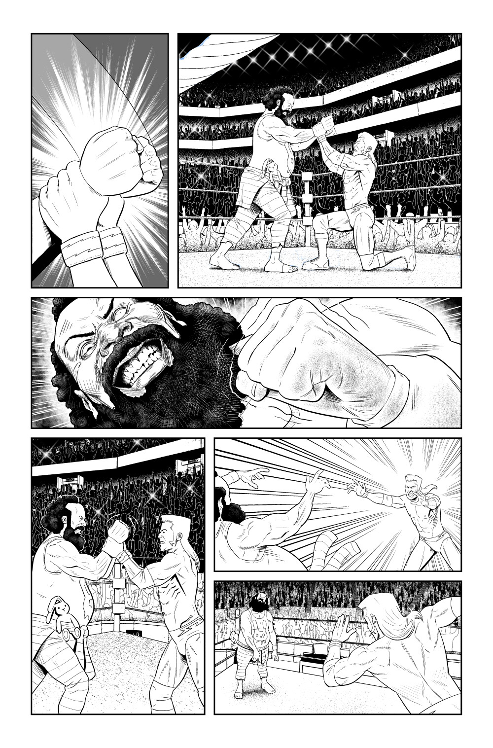 D.C. Stuelpner - Thunderbolt Holt (comic pages)