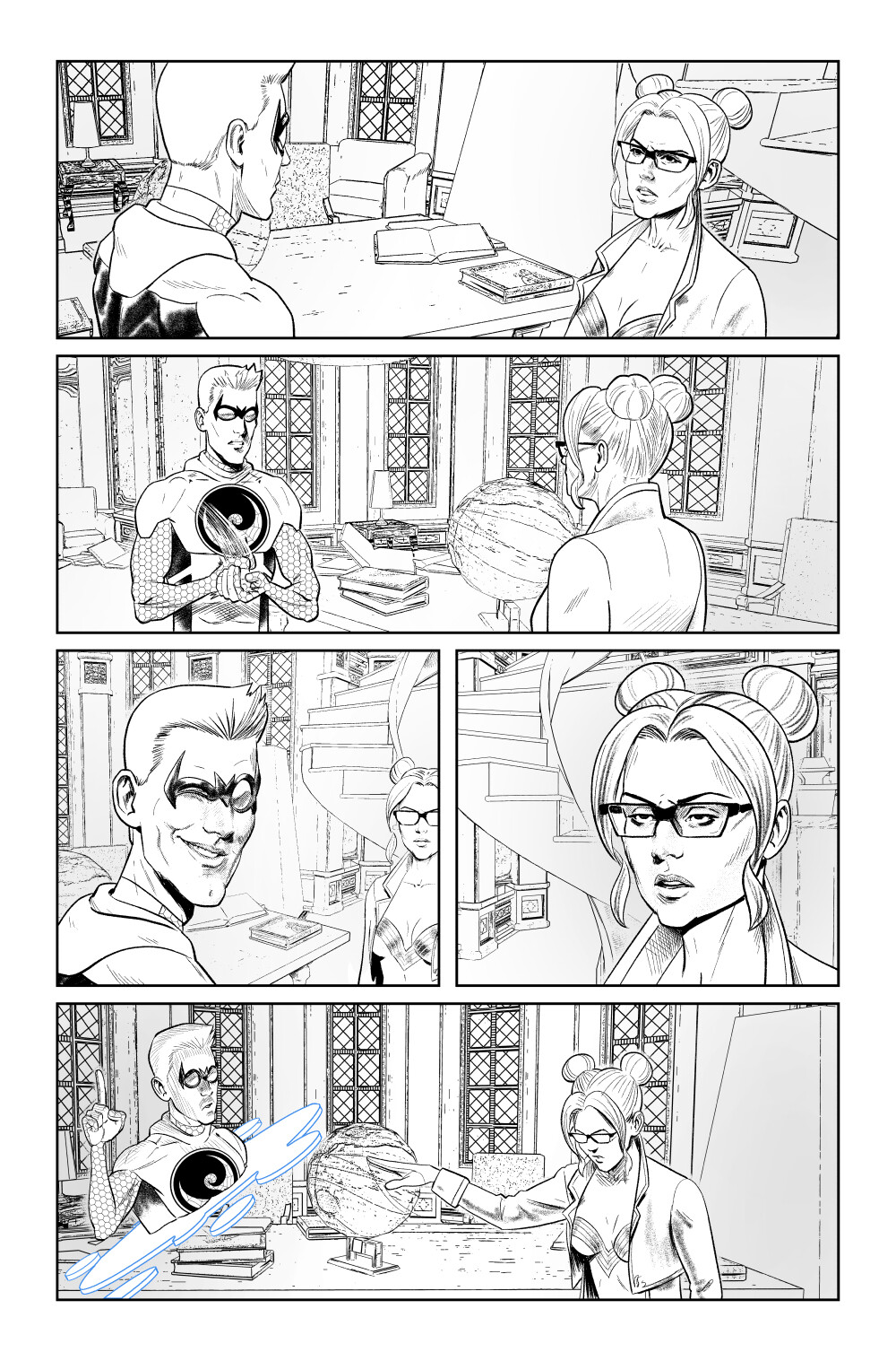 D.C. Stuelpner - Enter the Librarian (comic pages)