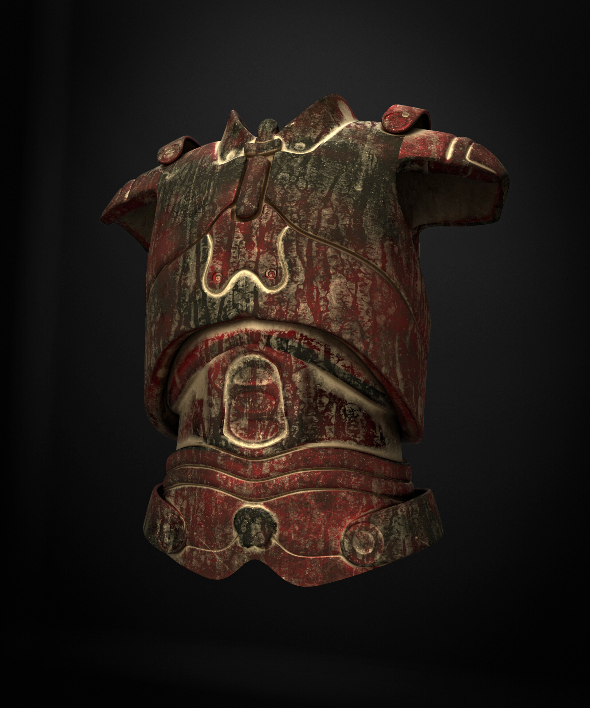 ArtStation - Ancient battle armor modeling and texturing.