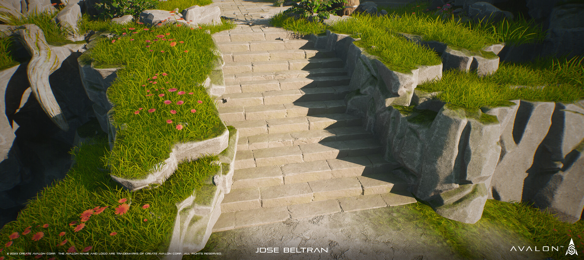 José Beltrán - AVALON - Stone floor tiles & Steps
