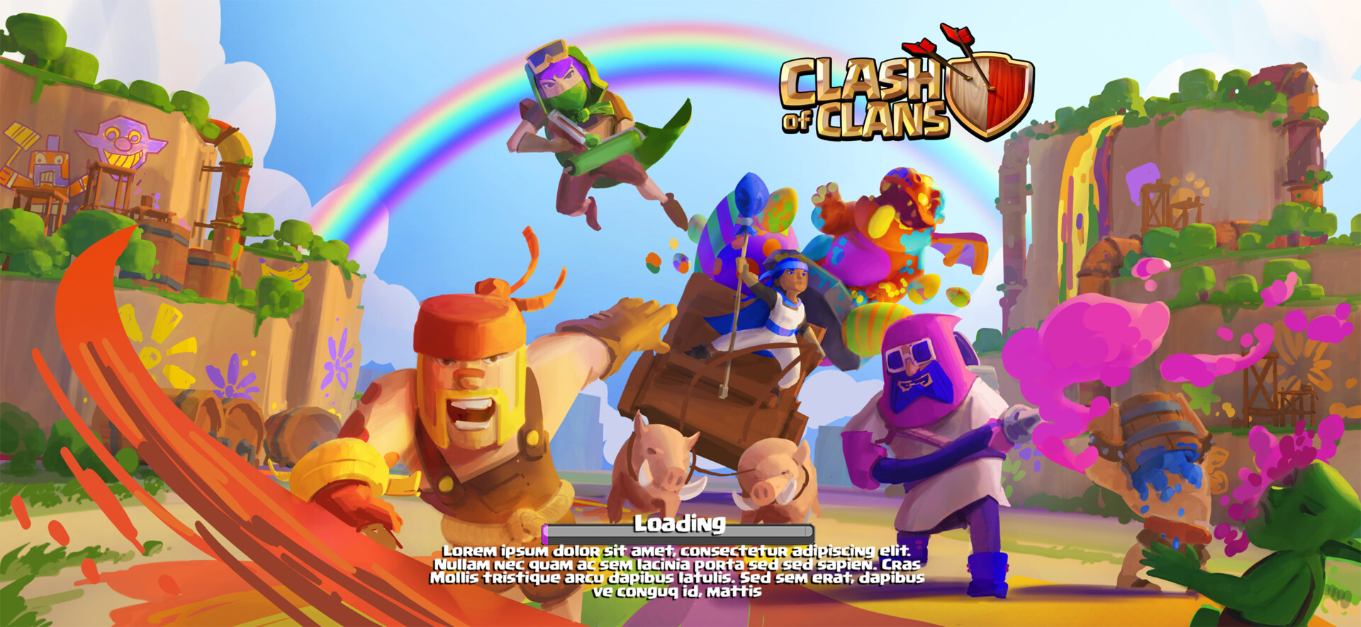 Timo Hämäläinen - Clash Of Clans - Color Fest- Loading screen