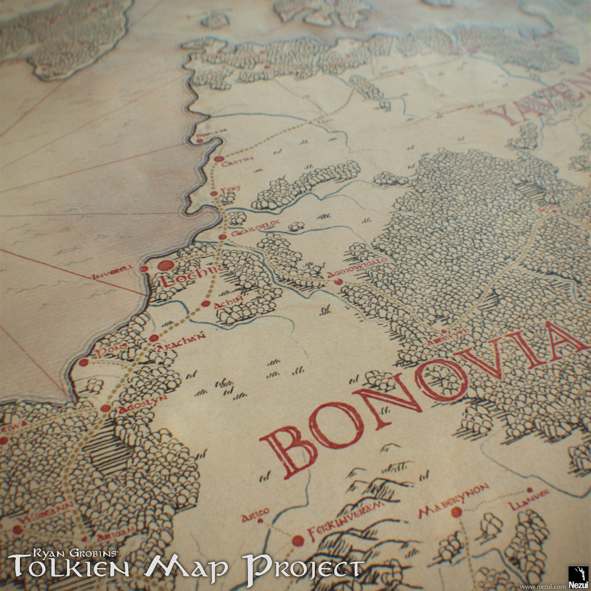 ArtStation - Tolkien Map Project