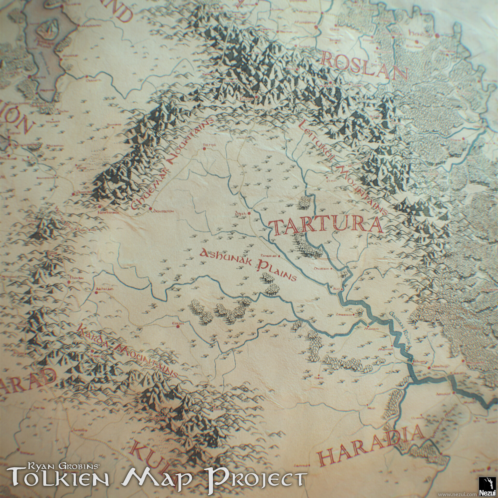 Ryan Grobins - Tolkien Map Project