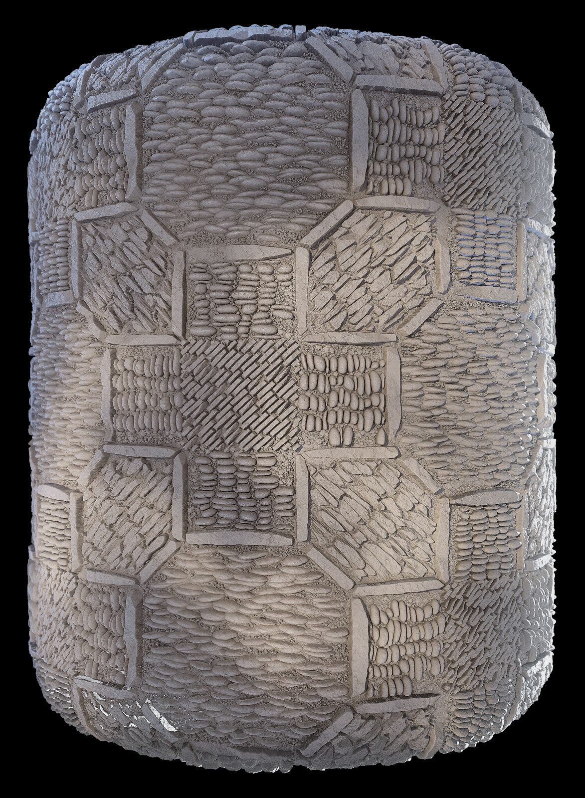 Julien Delannoy - Chinese Pebble Mosaic | Substance Designer