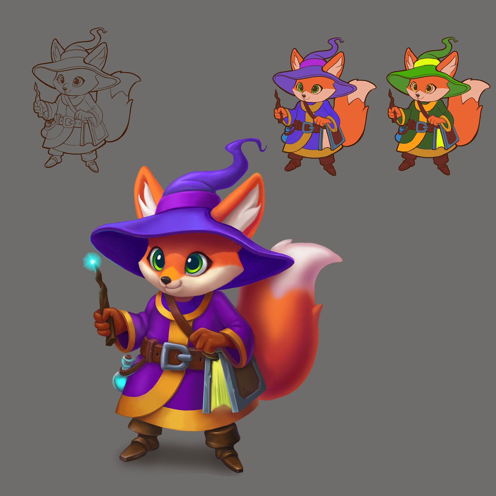 ArtStation - Fox wizard