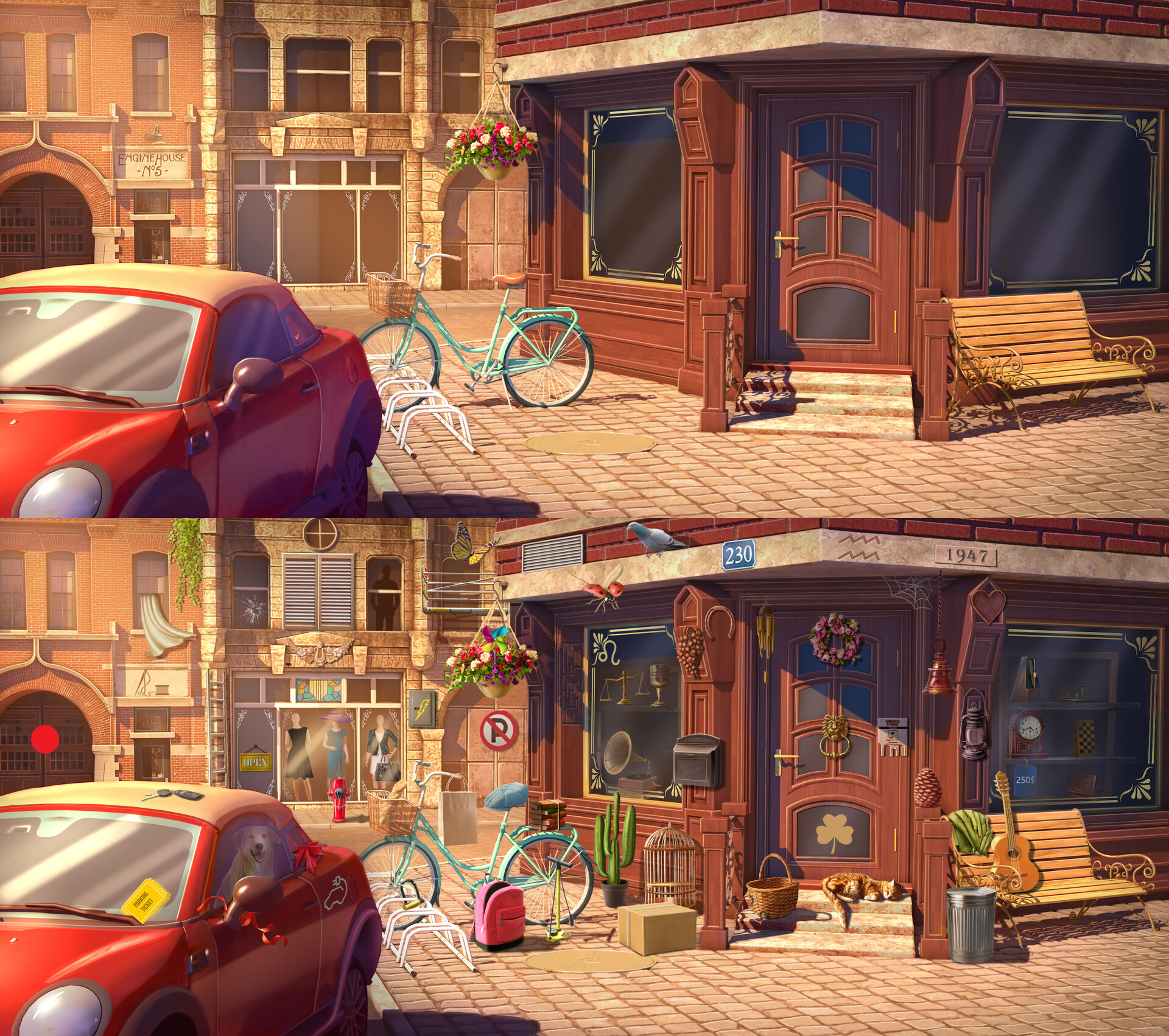 ArtStation - Antique shop - environment rendering and item placement ...