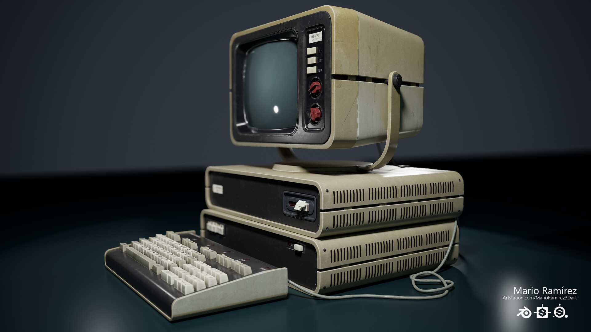 Mario Ramírez - Soviet Computer - 3D Hero Prop