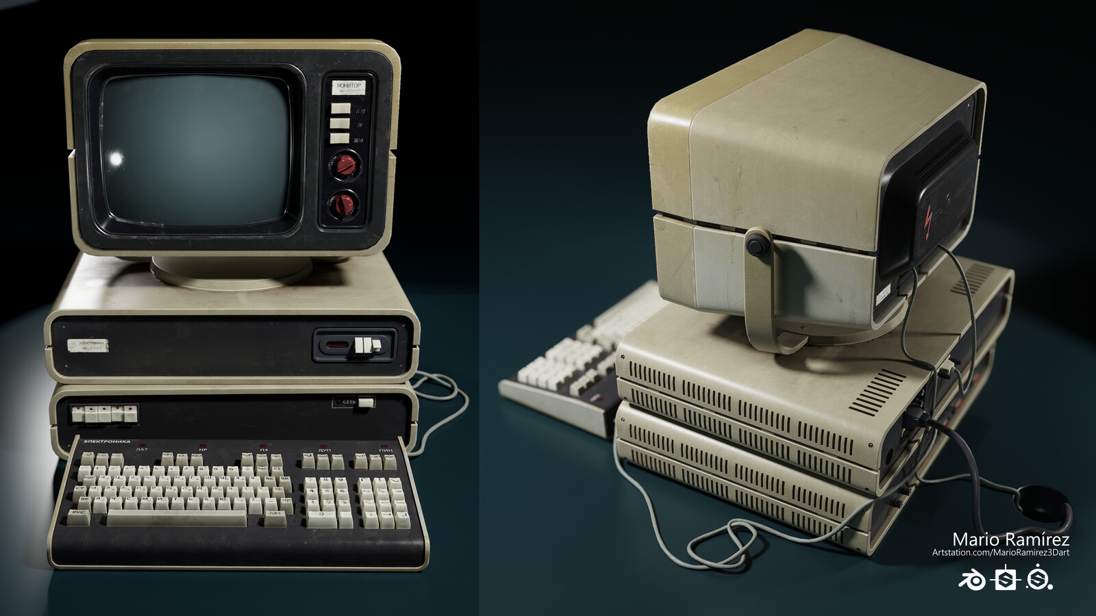 Mario Ramírez - Soviet Computer - 3D Hero Prop