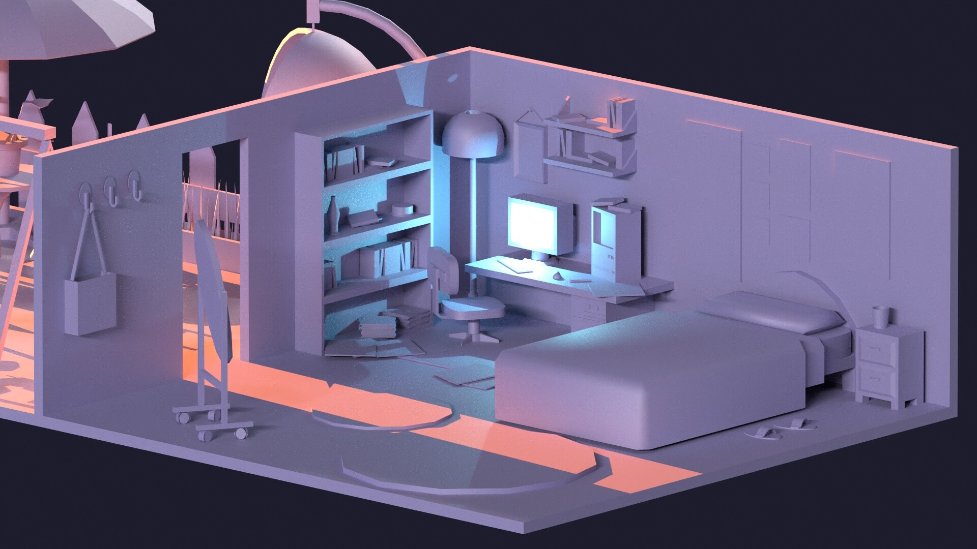 ArtStation - Room Diorama