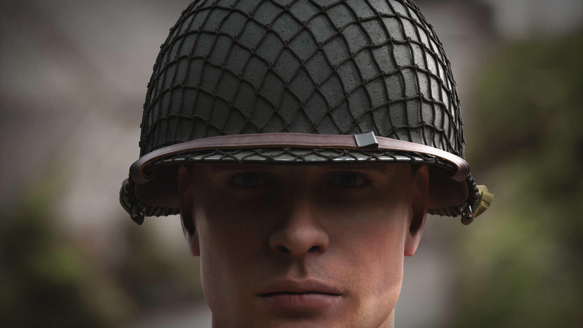 ArtStation - M1 Helmet with net - WW2