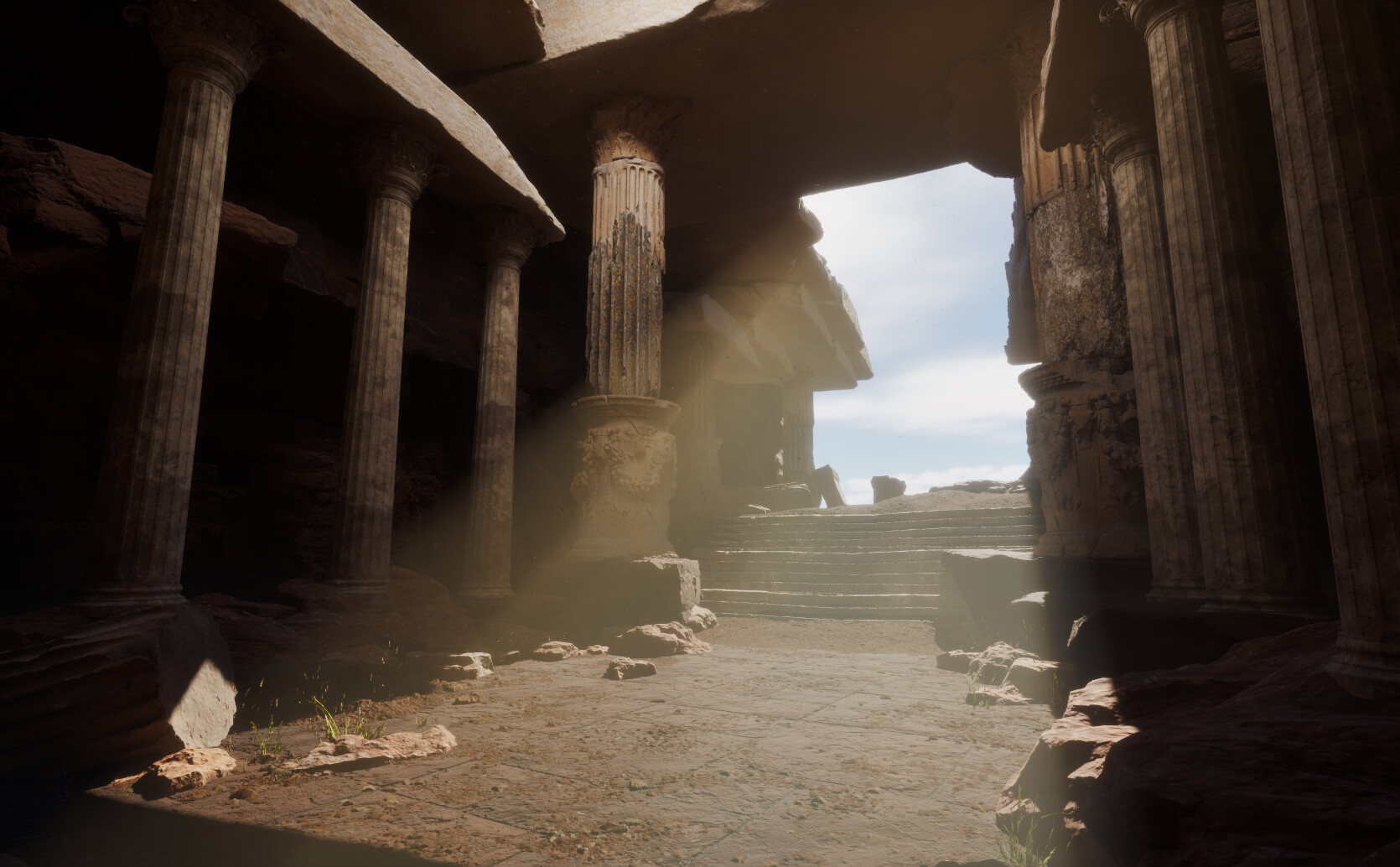 ArtStation - Forgotten Ancient Temple - a personal project to practice ...