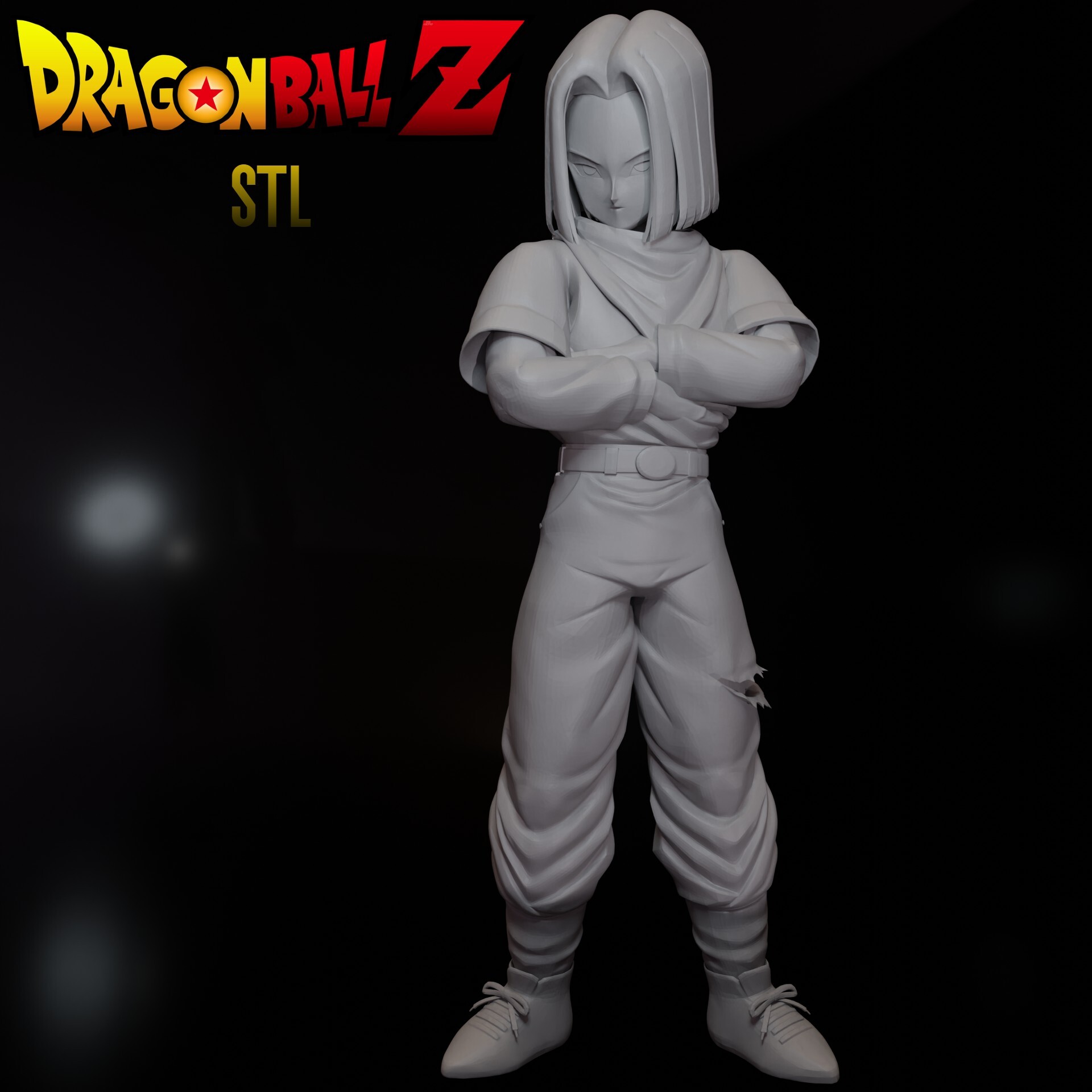 ArtStation - DRAGON BALL Z - ANDROID 17 STL (Link in desc)