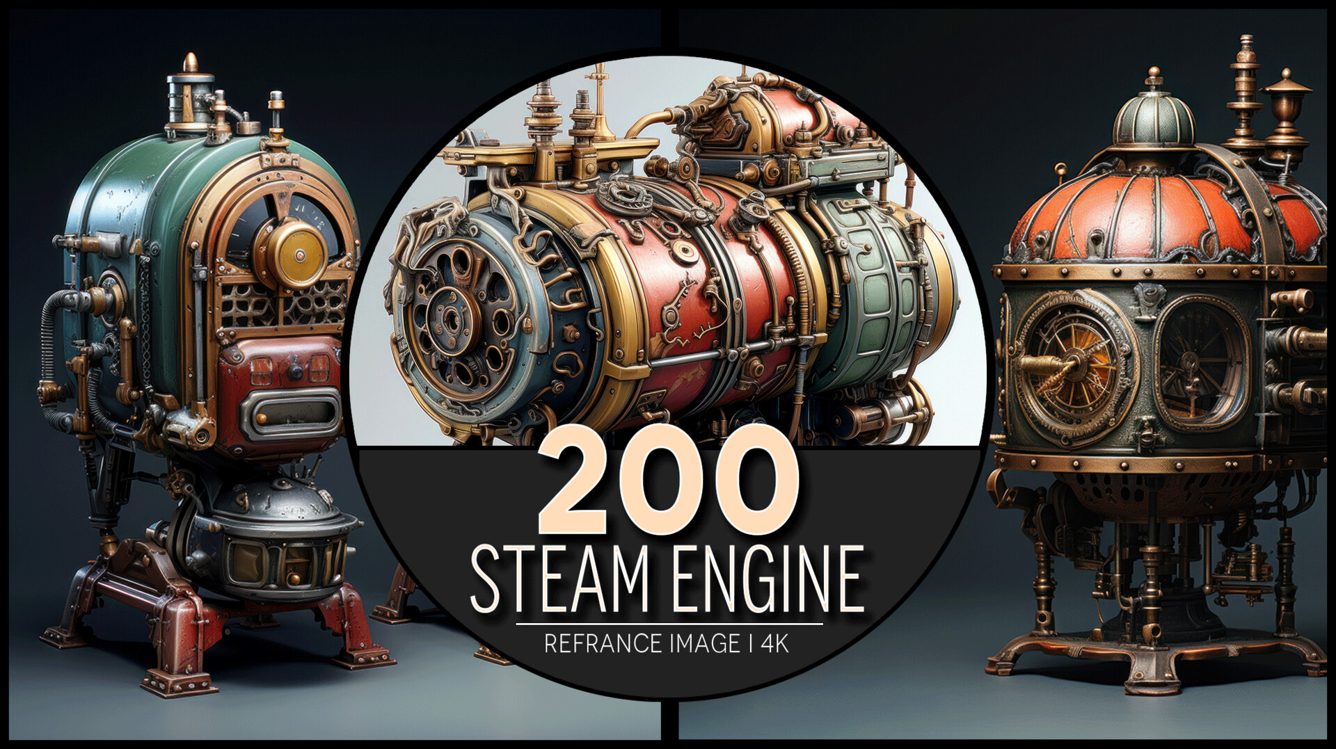Pixel Ref - Steam Engine 4K Reference/Concept Images