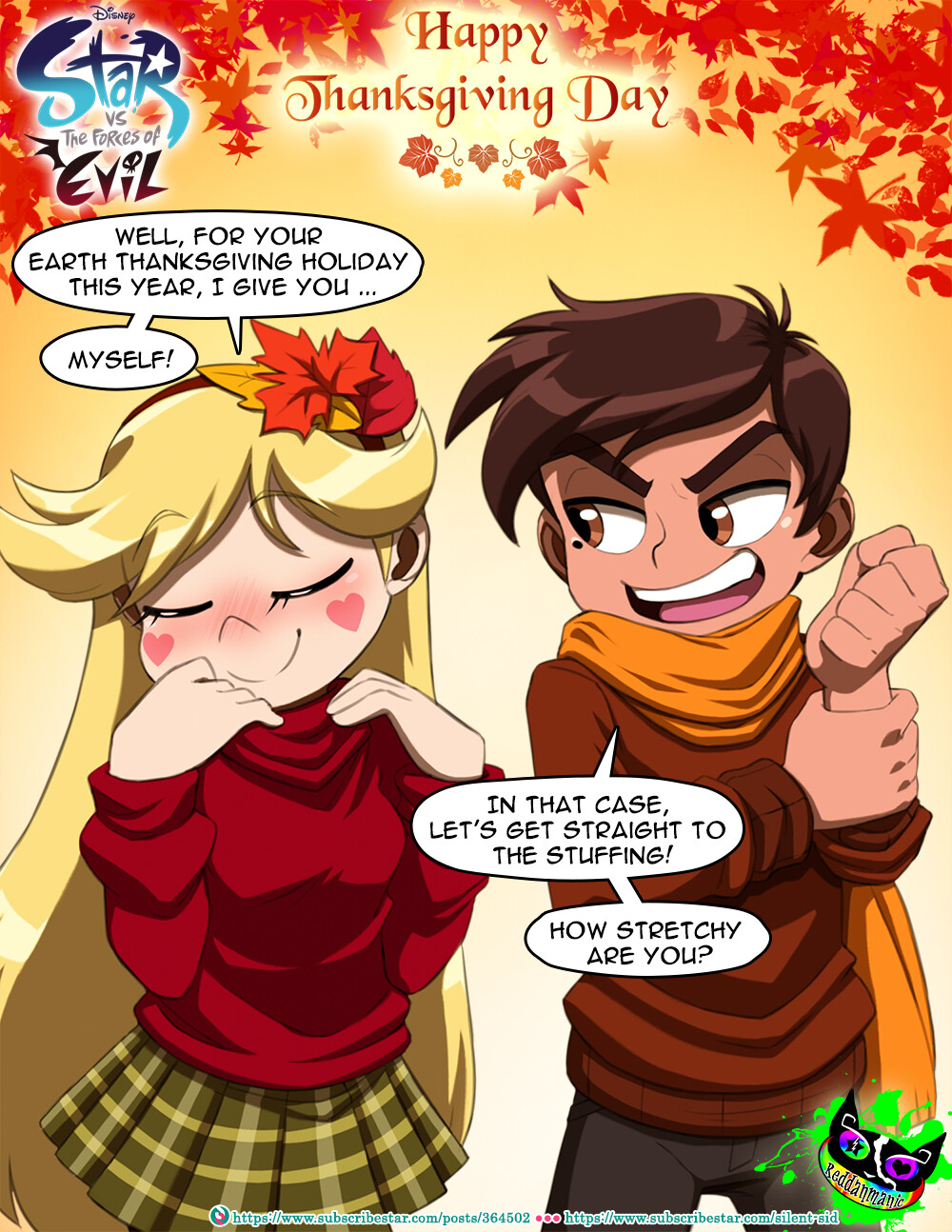 ArtStation - Star VS the Forces of Evil - Star and Marco - Thanksgiving