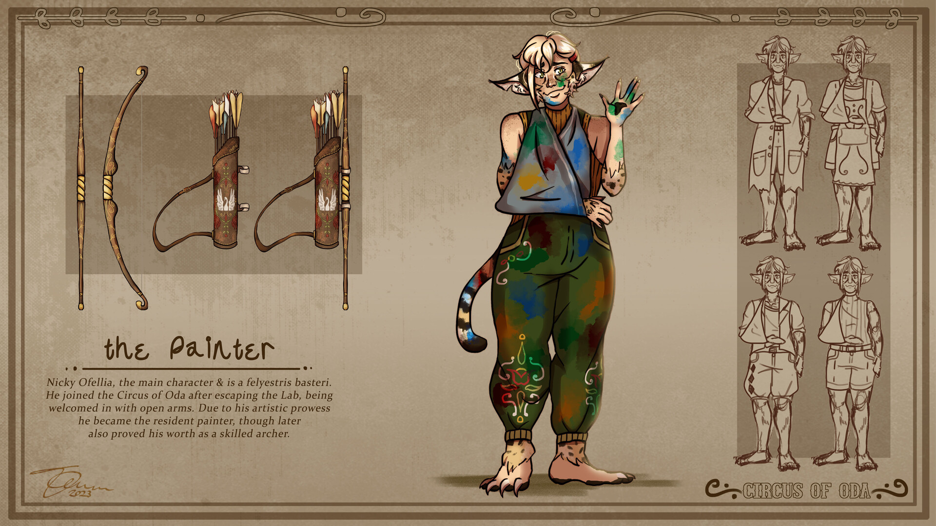 ArtStation - Nicky - character sheet