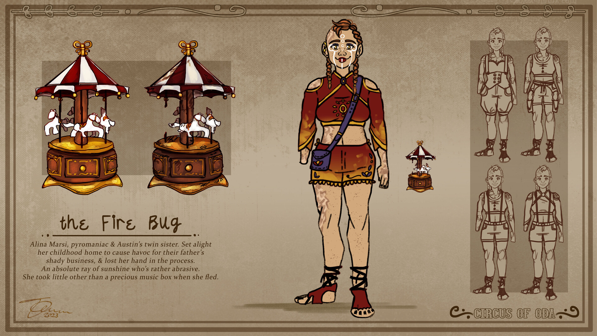 ArtStation - Alina - character sheet