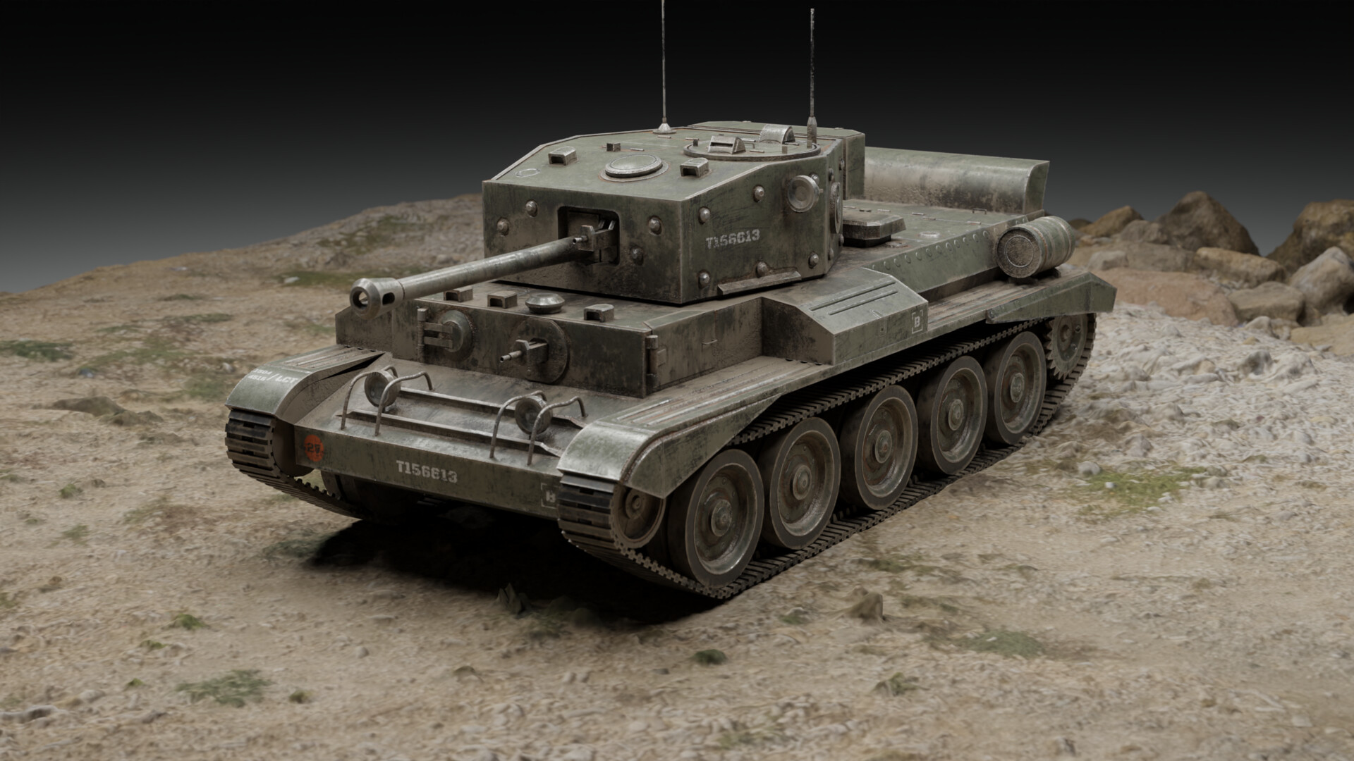 ArtStation - Cromwell (British medium cruiser tank) GameReady