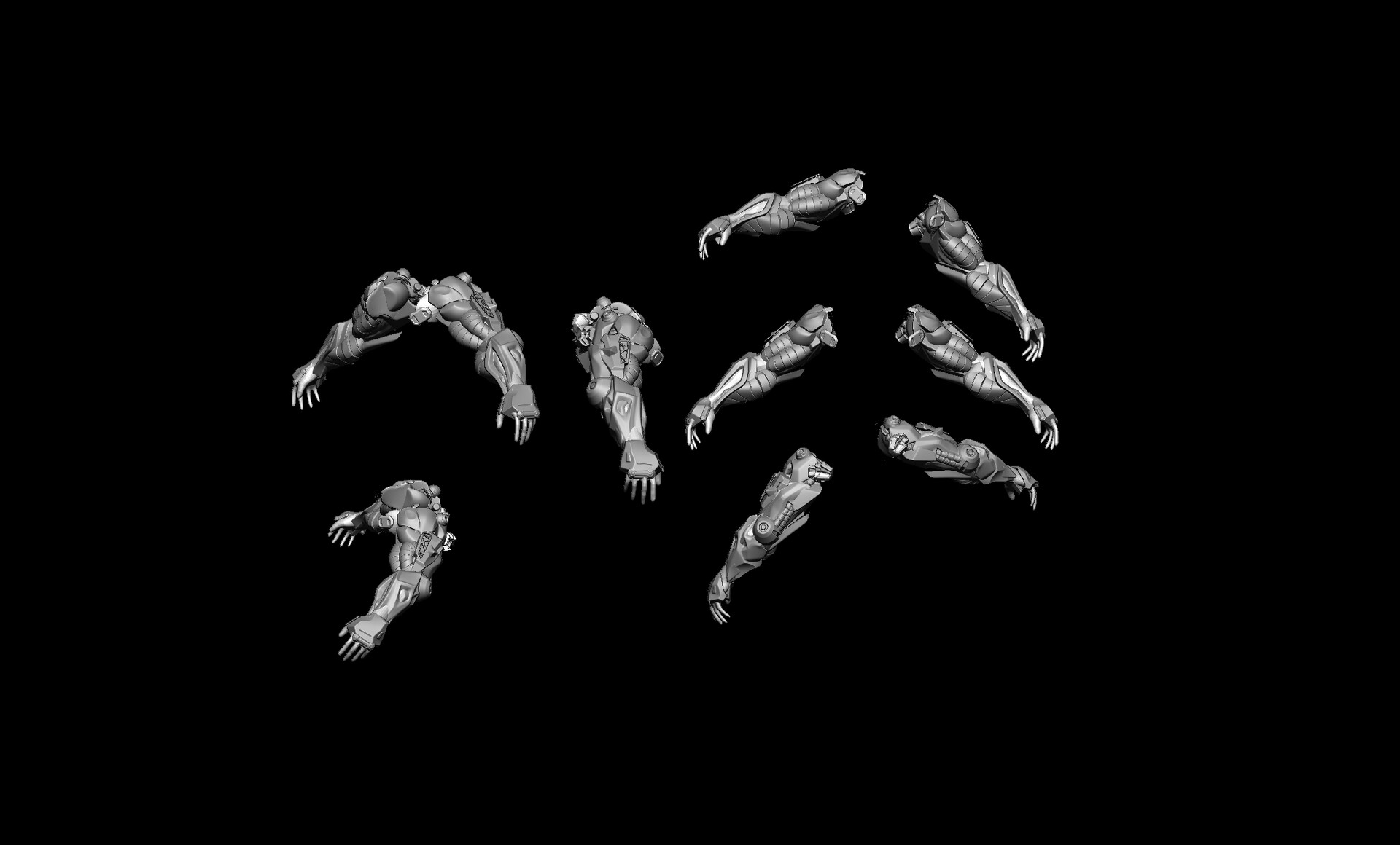 ArtStation - Cybernetic Arms Block Out