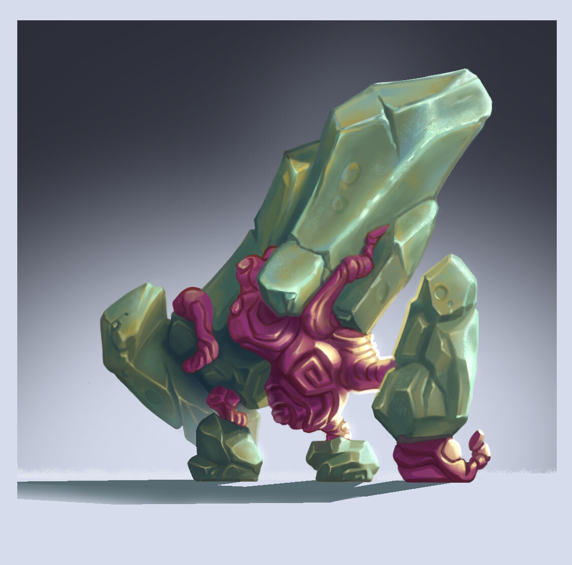 ArtStation - Rock Monster Concept