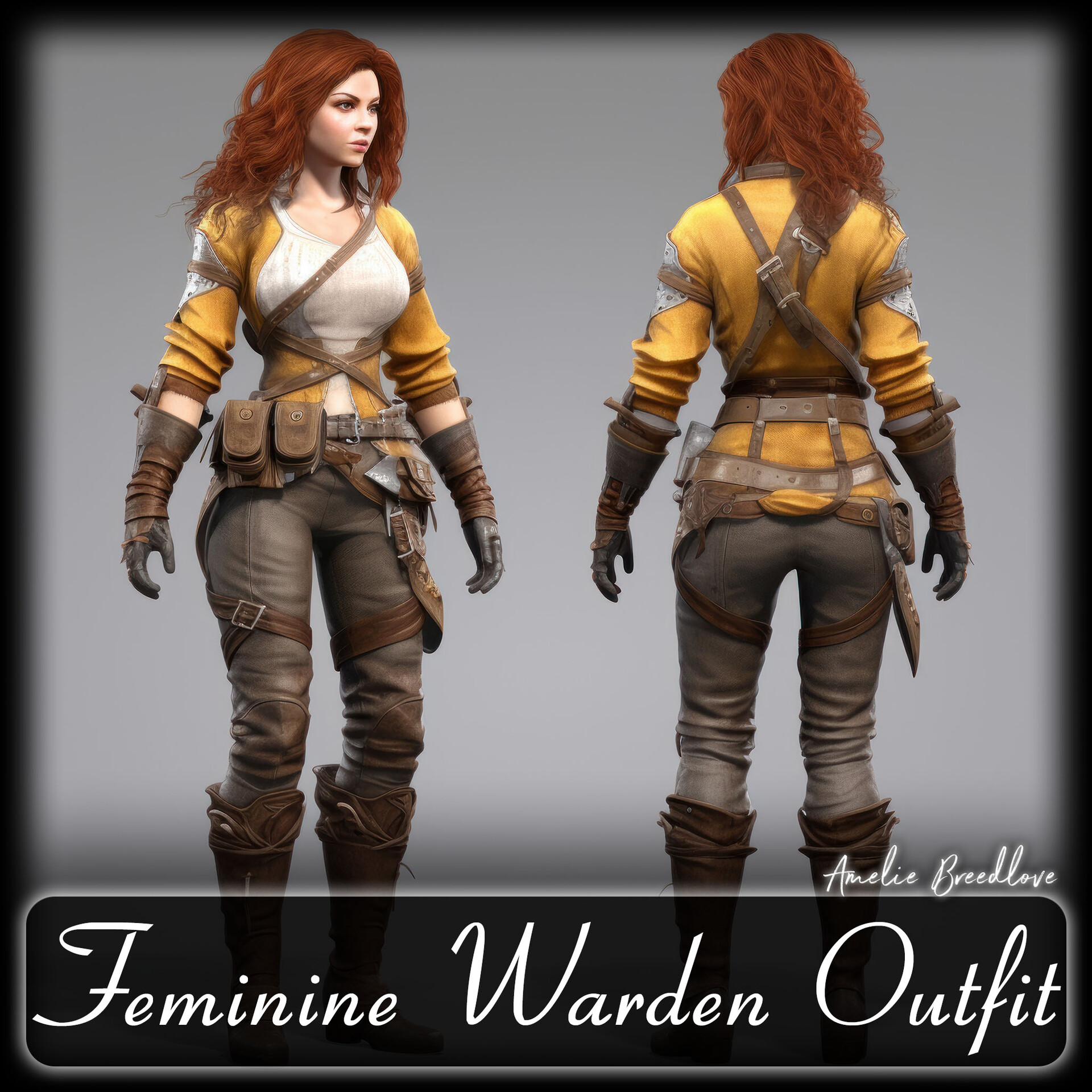 ArtStation - 200 Feminine Warden Outfit Reference Pack | 4K | v.180