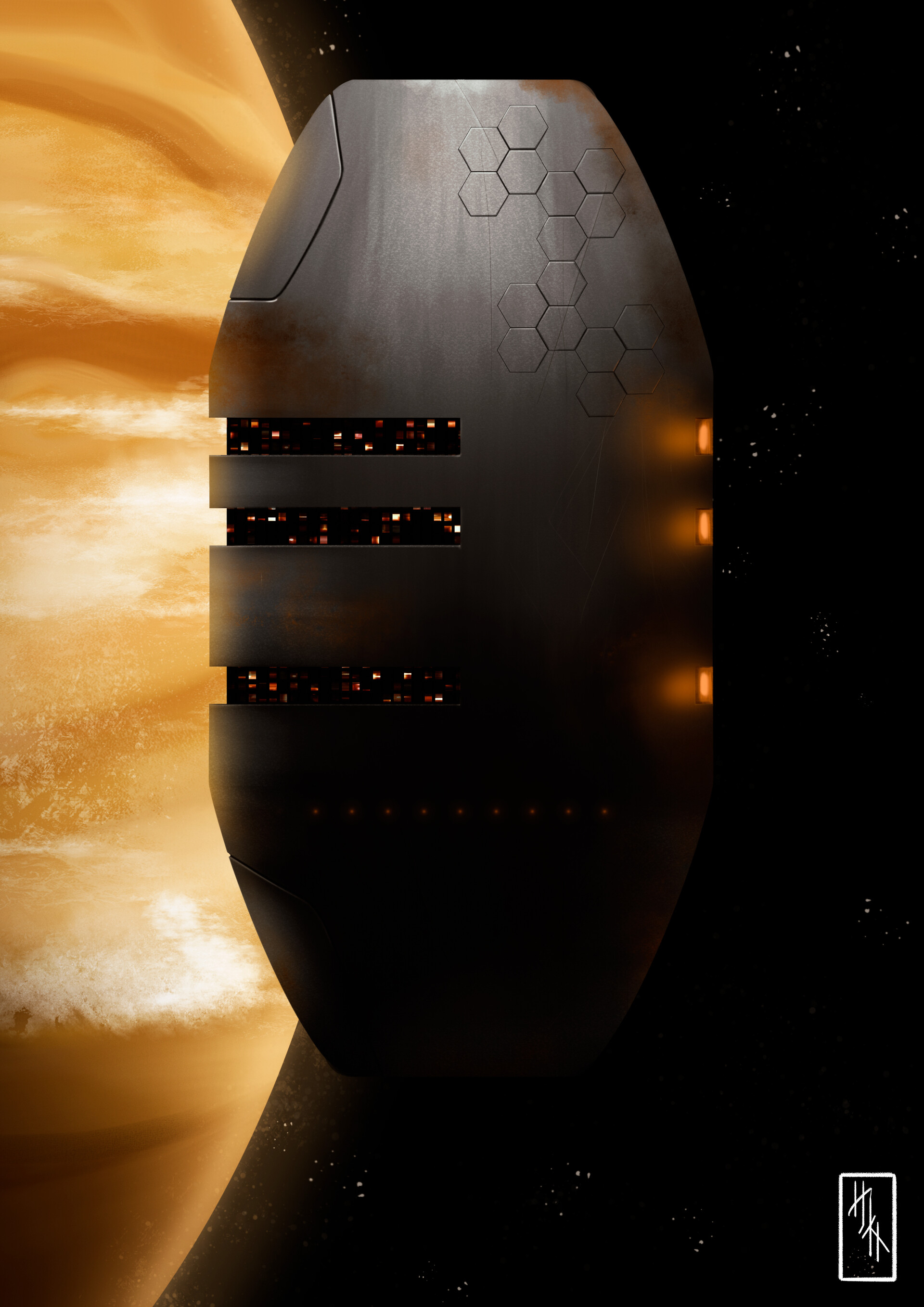 ArtStation - My Sci-Fi space station concept art