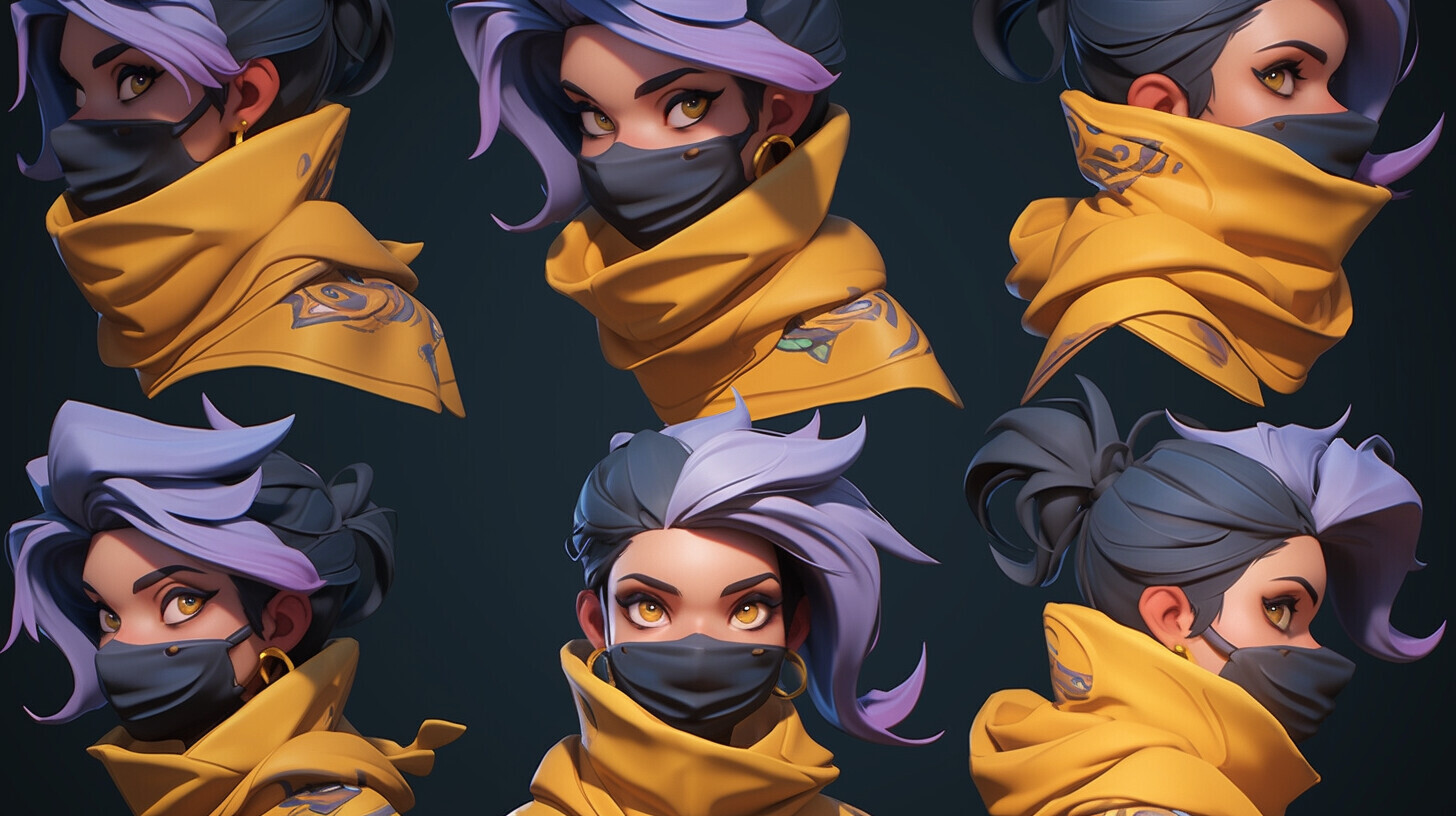 3D Head Sculpt References in 4K - Tika Art - +320 Stylized Rogue Female ...