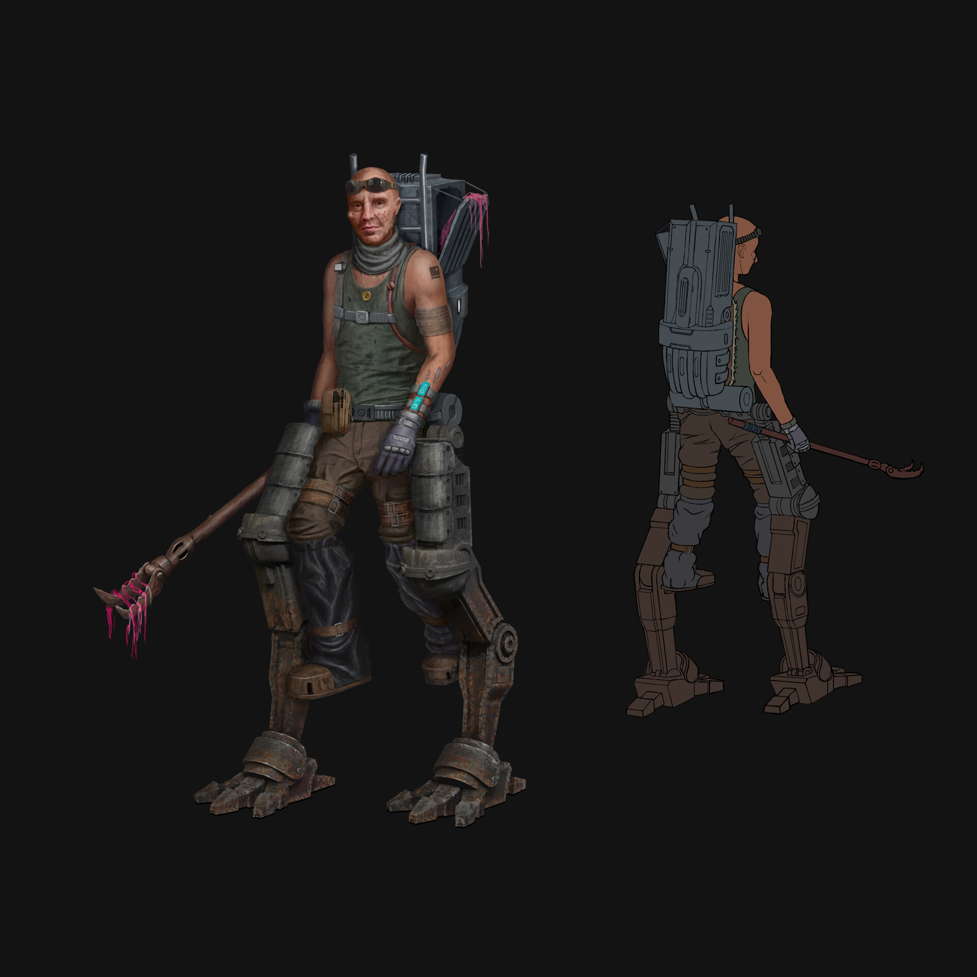 ArtStation - Personal project "3 Lines"