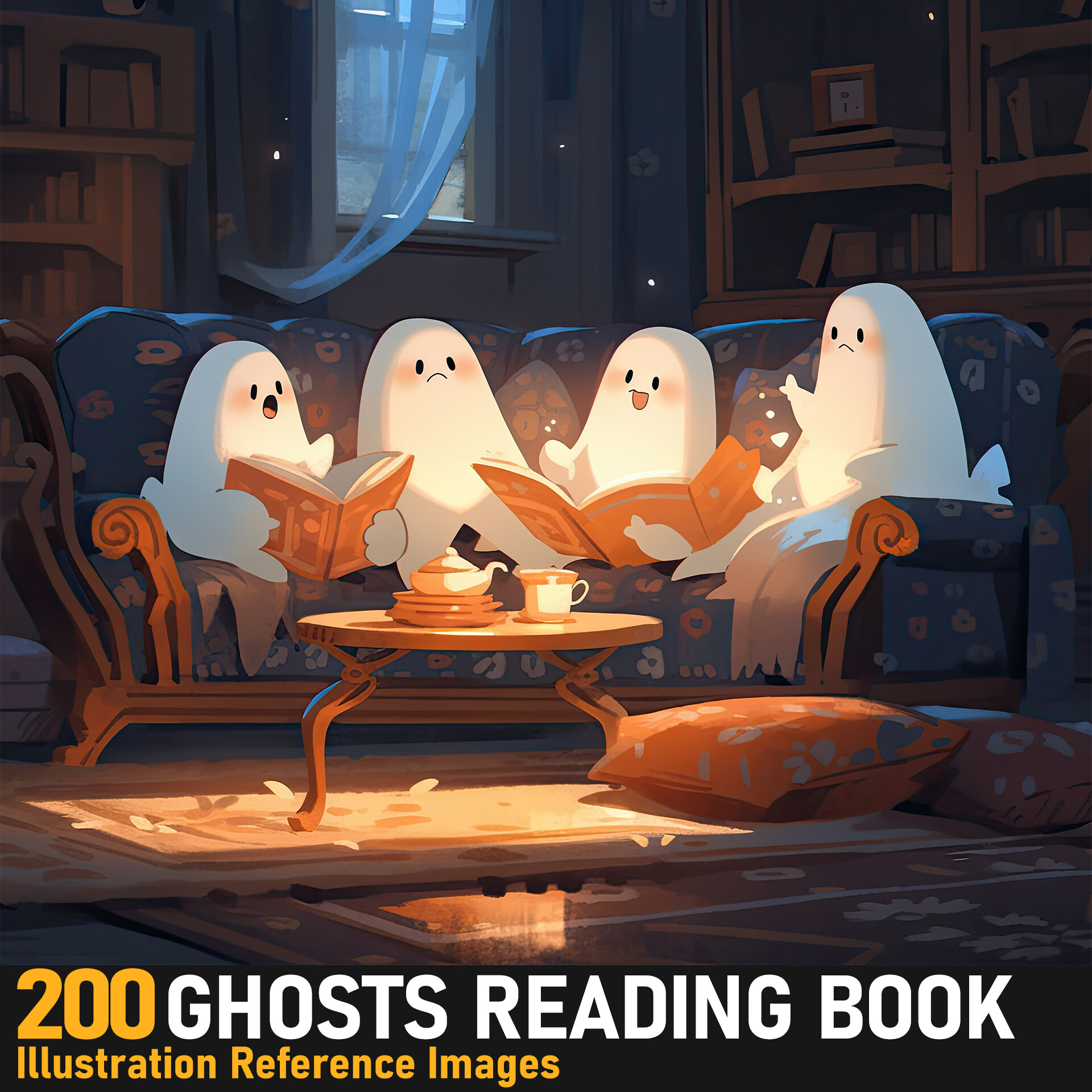 ArtStation - Ghosts Reading Book|4K Reference Images