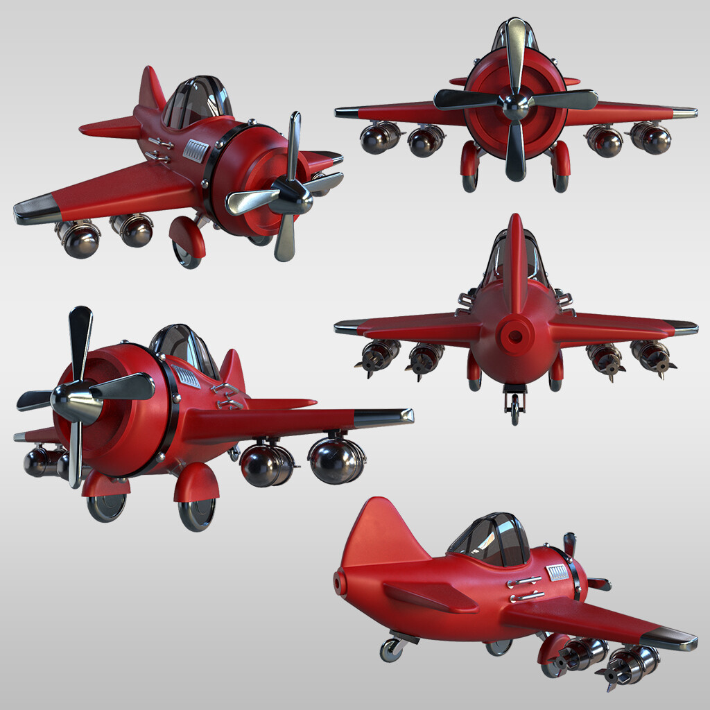 ArtStation - Cartoon Plane